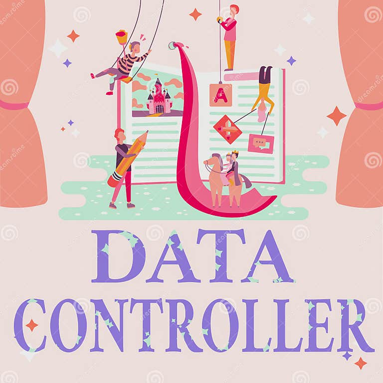 Conceptual Display Data Controller. Business Approach Person Who ...
