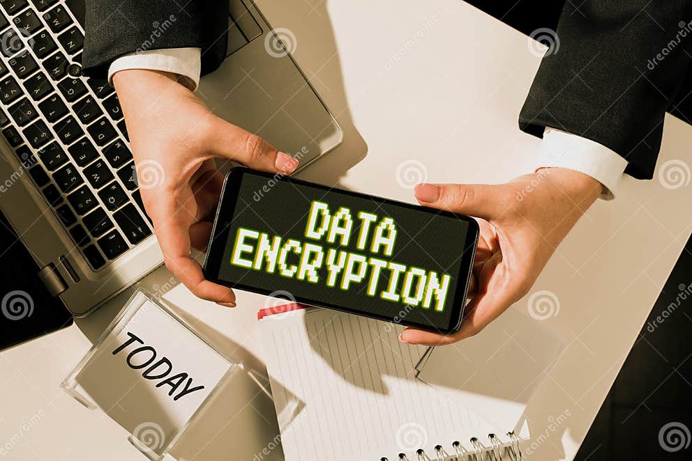 Conceptual Display Data Encryptionsymmetric Key Algorithm For The Encrypting Electronic Data
