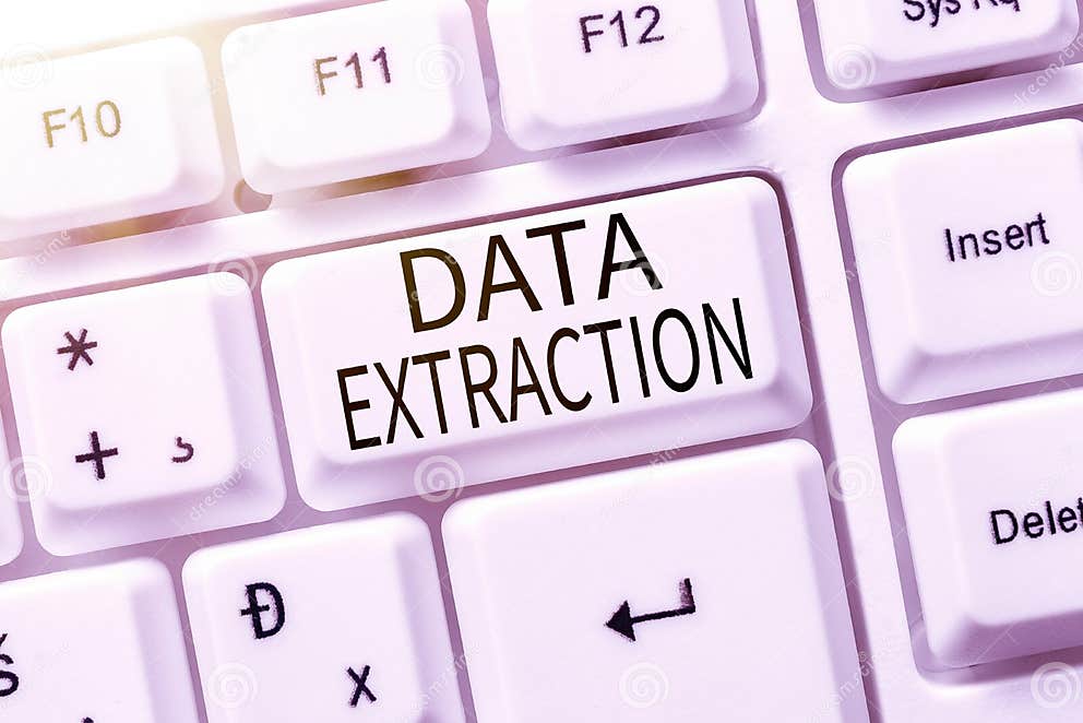 Hand Writing Sign Data Extraction. Business Showcase Act or Process of Retrieving Data Out of ...