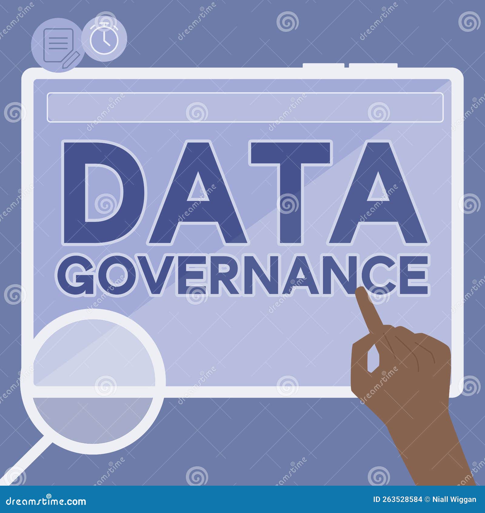 Conceptual Display Data Governance. Word for General Management of Key ...