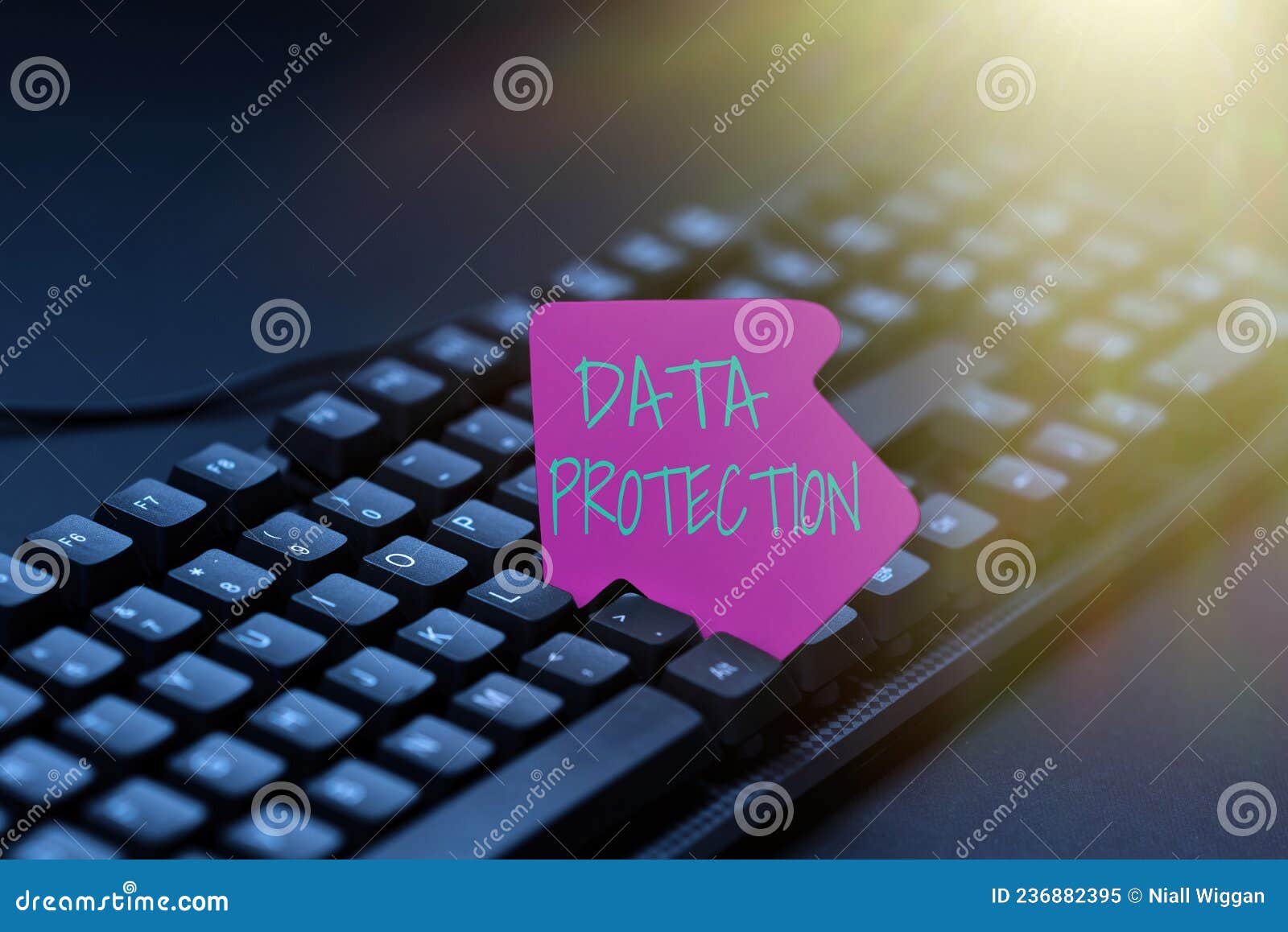 Conceptual Display Data Protection. Word Written on Safeguarding ...