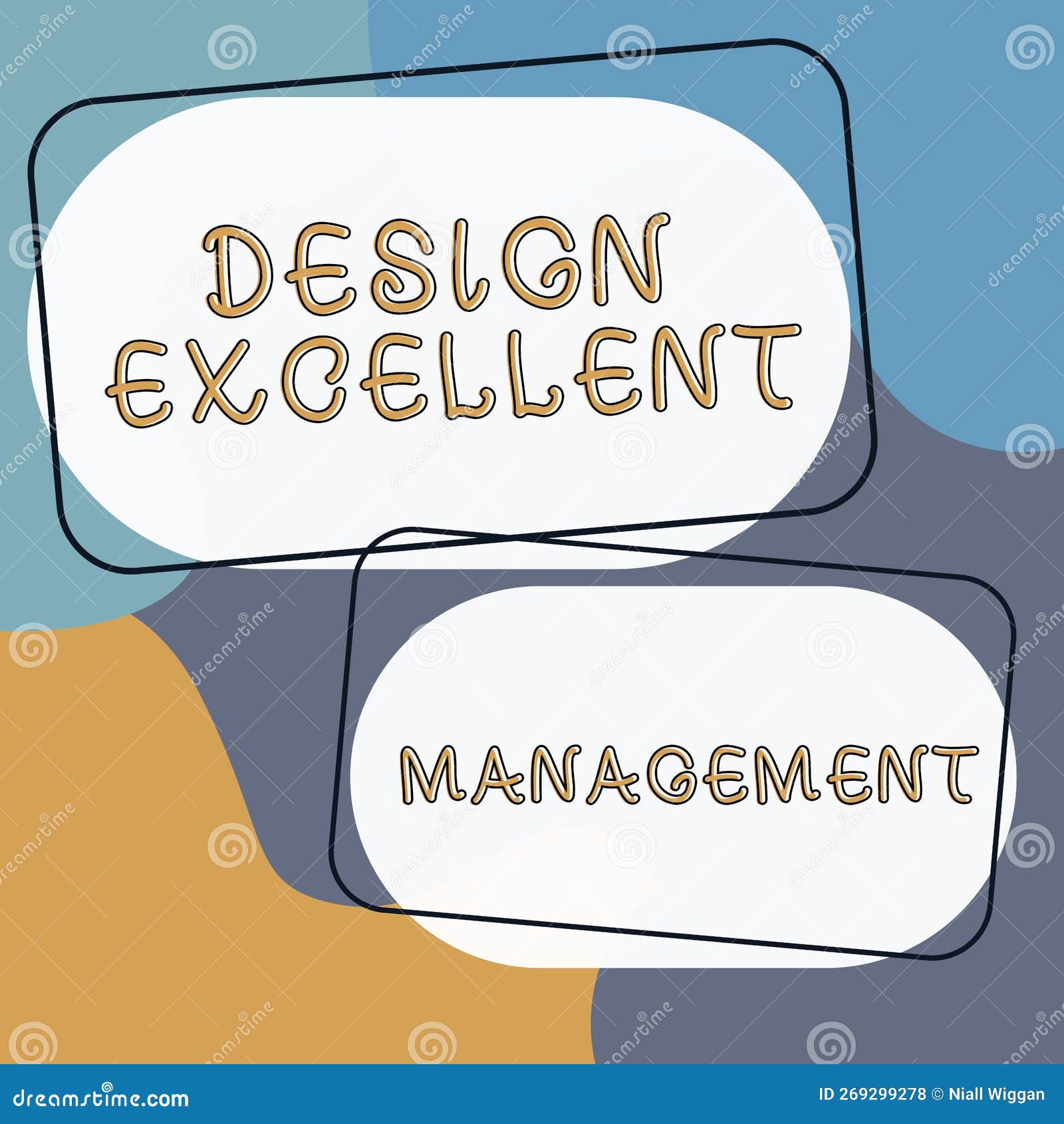 Text Caption Presenting Design Excellent Management. Business Overview ...