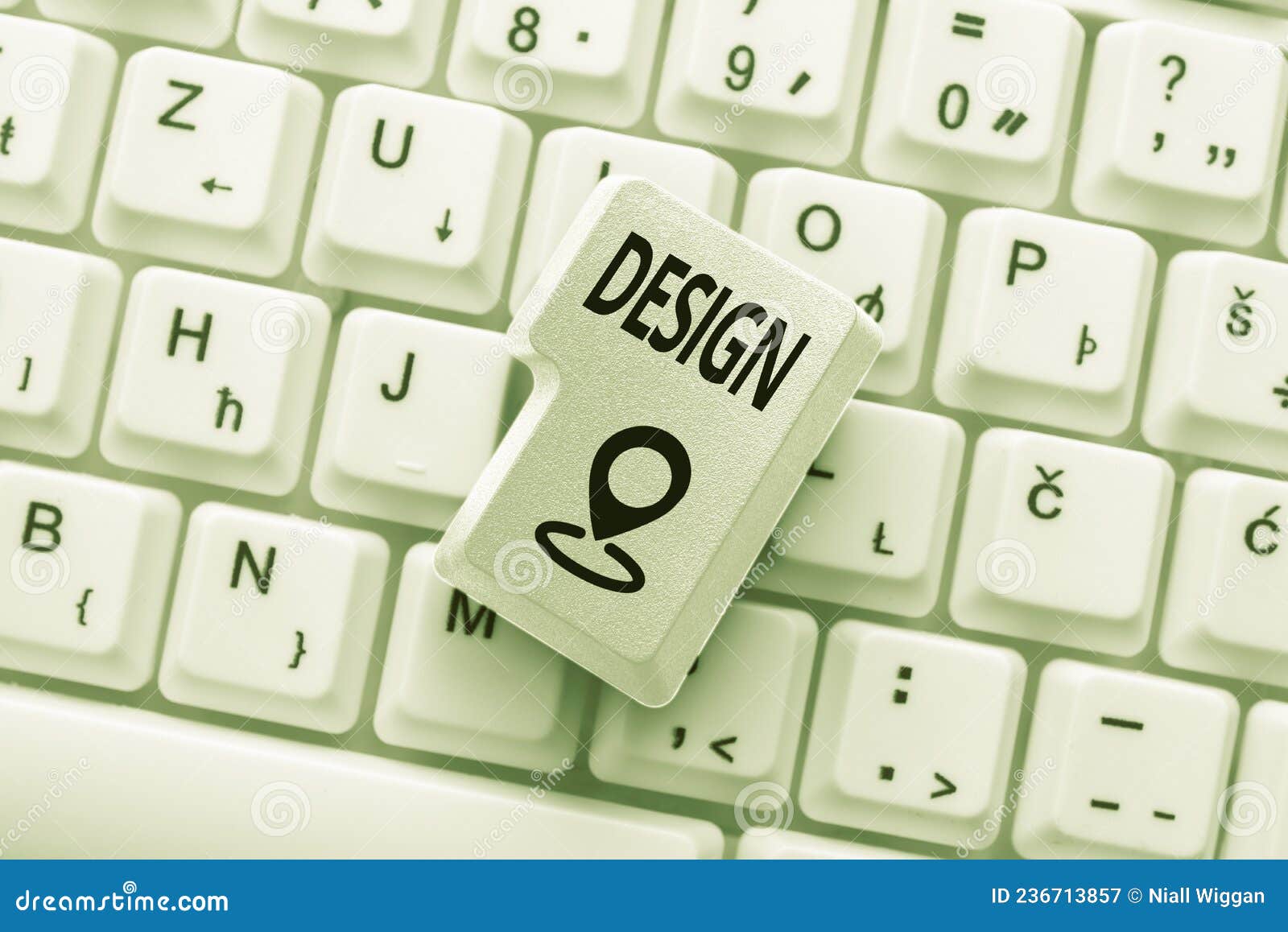 Conceptual Display Design. Word Written on Plan Drawing Produced To ...