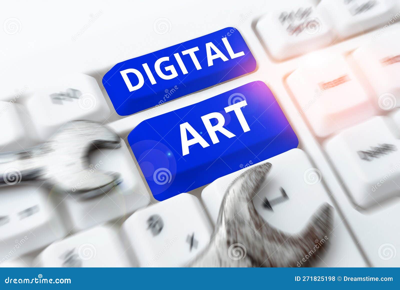 Conceptual Display Digital Art. Concept Meaning Use of Skill and ...