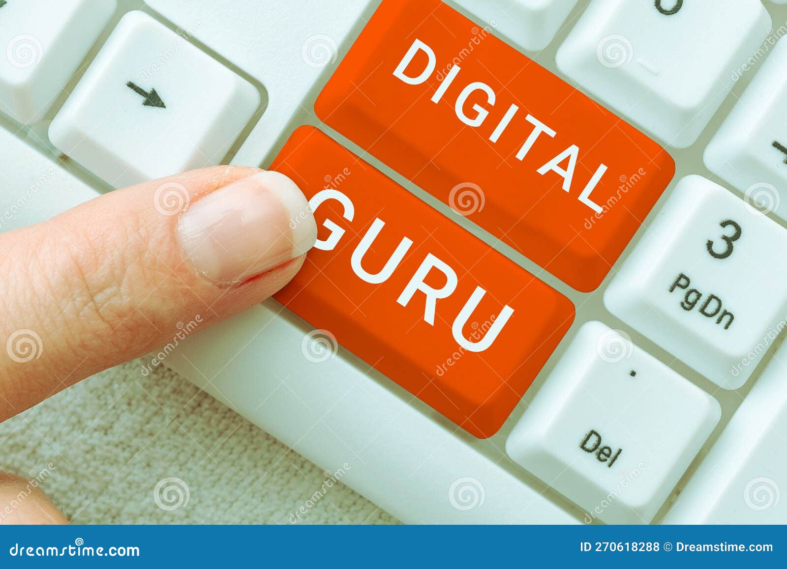 Conceptual Display Digital Guru. Word Written on Teacher and ...