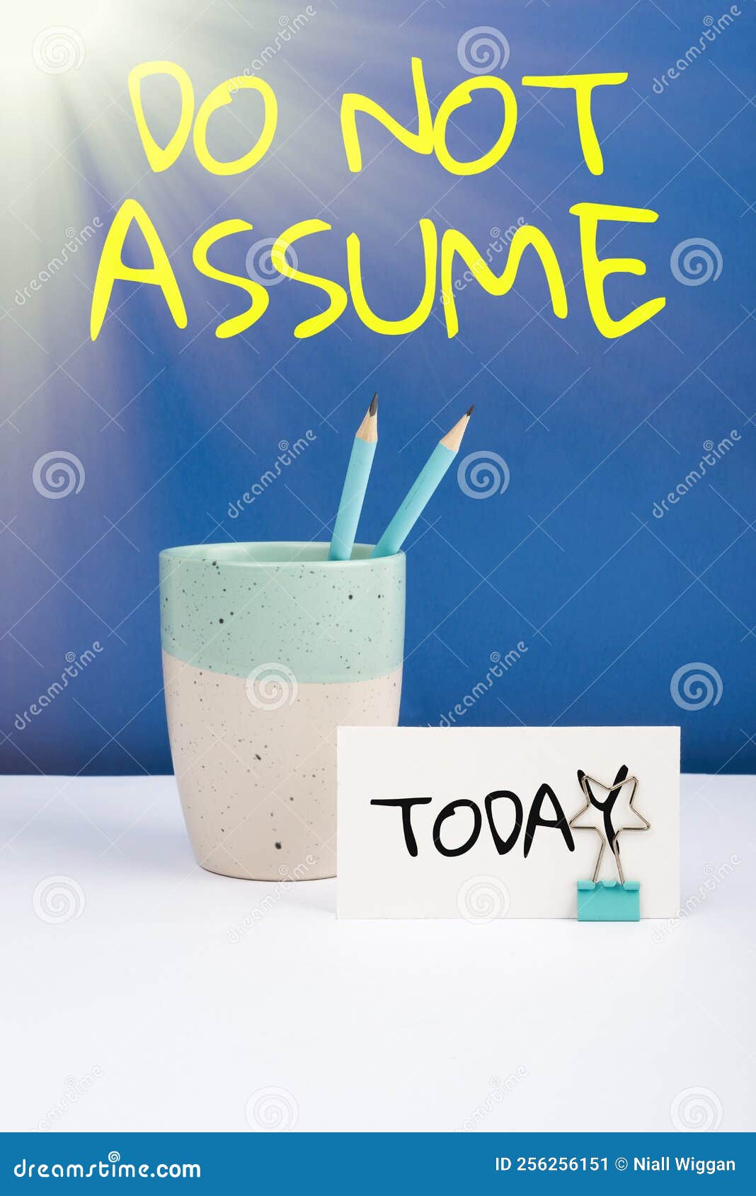 Conceptual Display Do Not Assume. Word Written on Ask First To Avoid ...