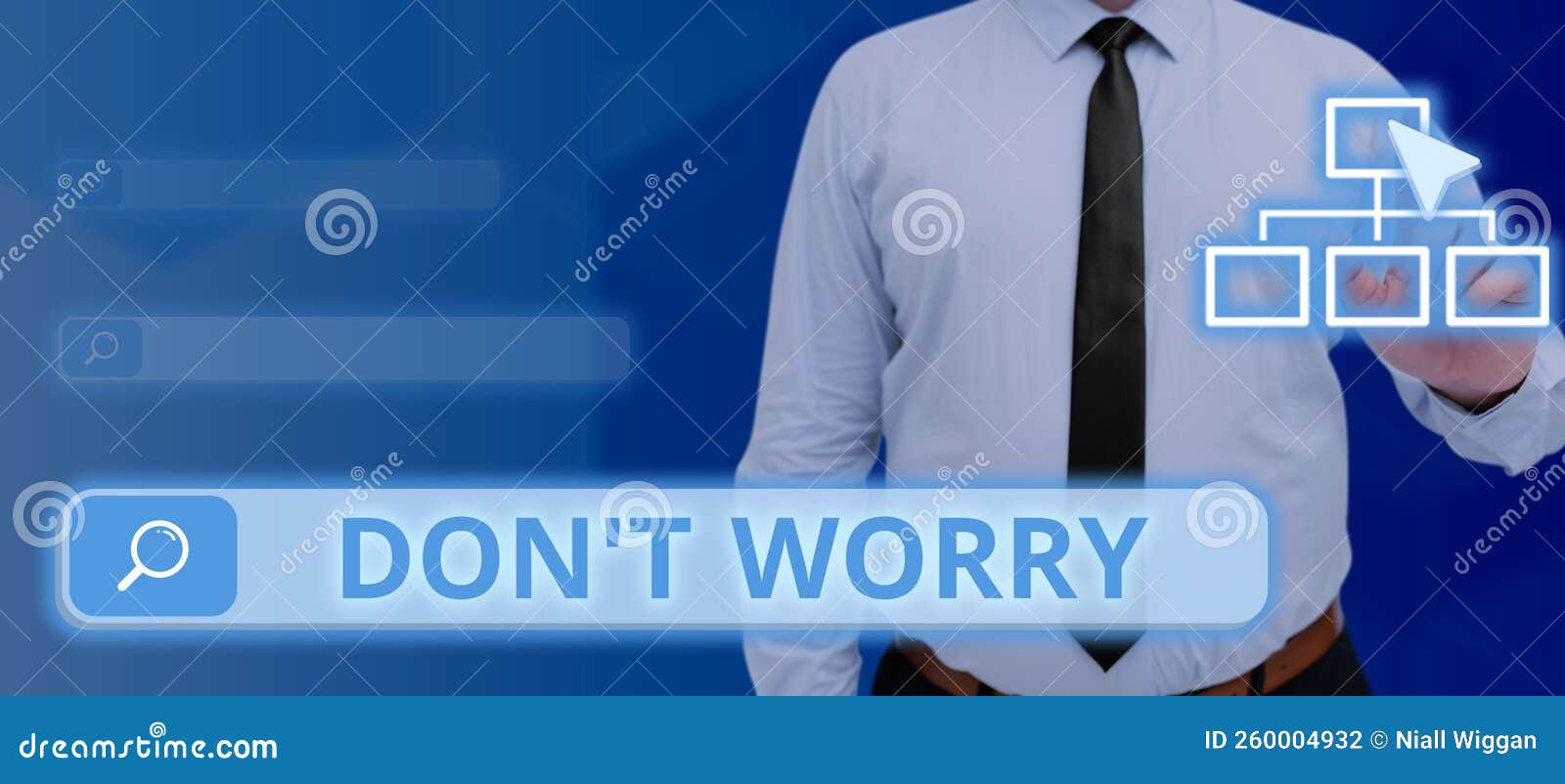 Hand Writing Sign Do Not Dont Worry Business Concept Indicates To Be Less Nervous And Have No