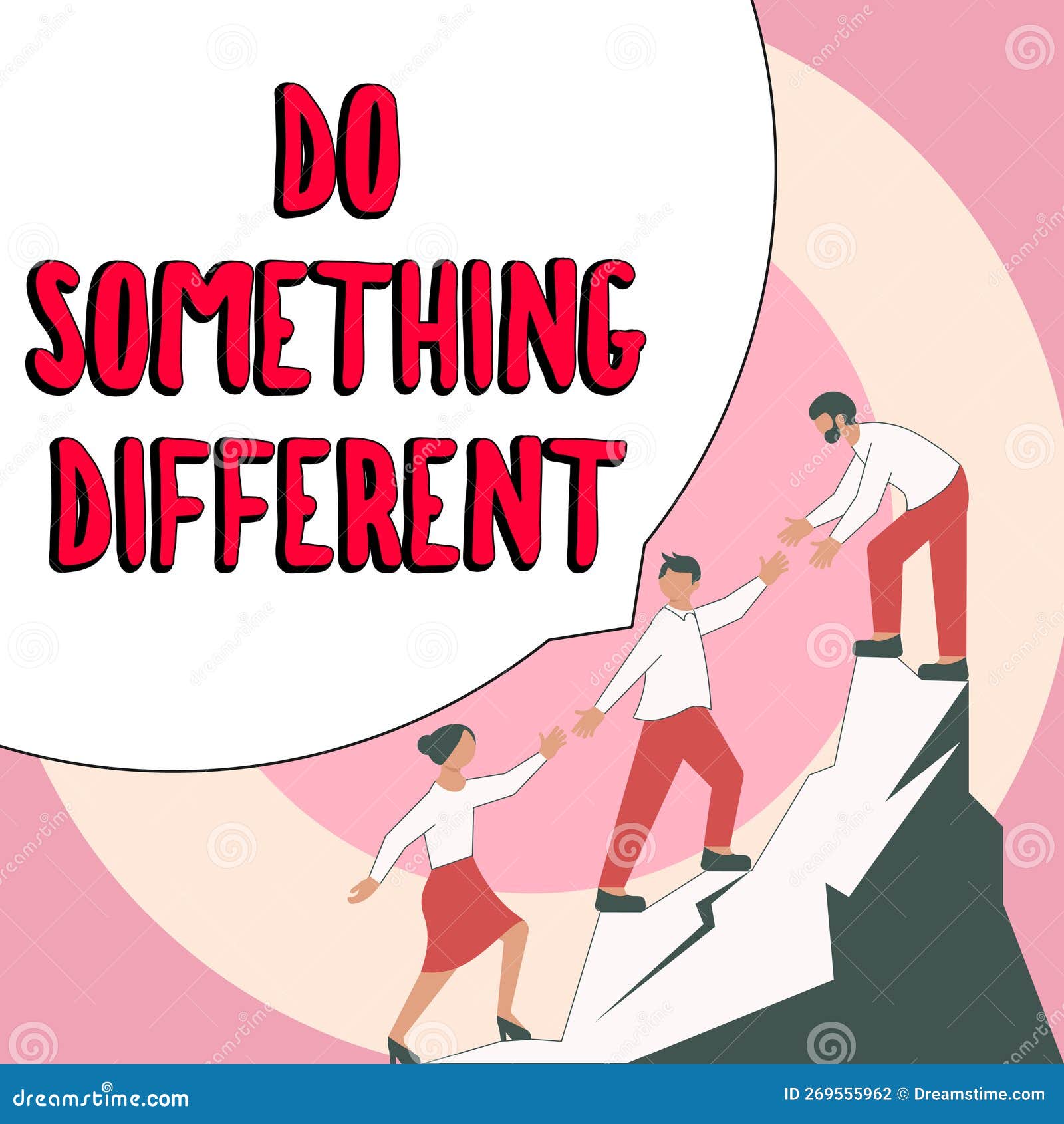 Conceptual Display Do Something Different. Business Overview Be Unique ...