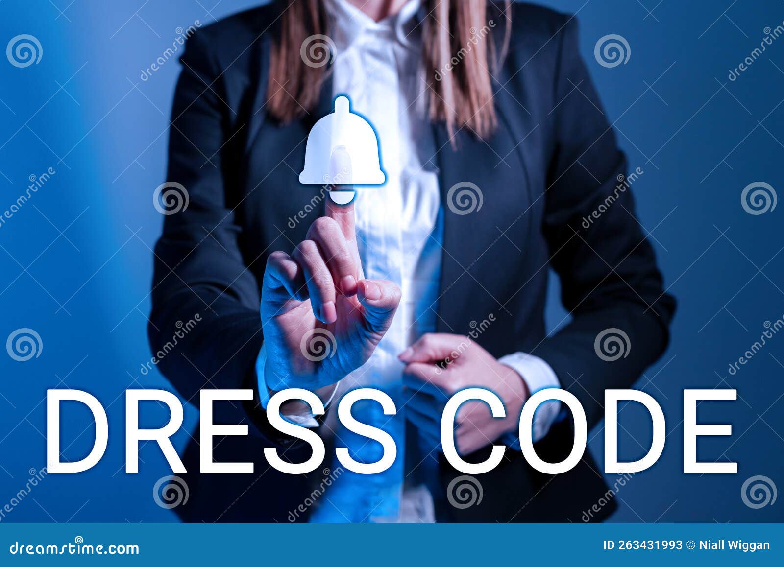 Conceptual Display Dress Code. Internet Concept an Accepted Way of ...