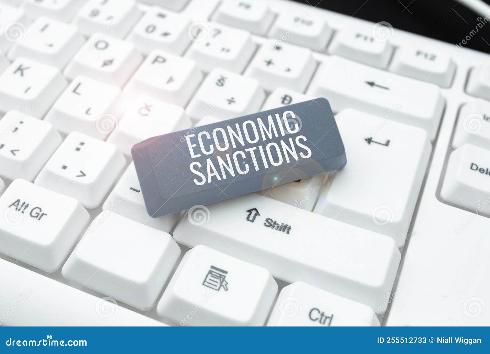Sign Displaying Economic SanctionsPenalty Punishment Levied on Another ... Sign Displaying Economic SanctionsPenalty Punishment Levied on Another ...
