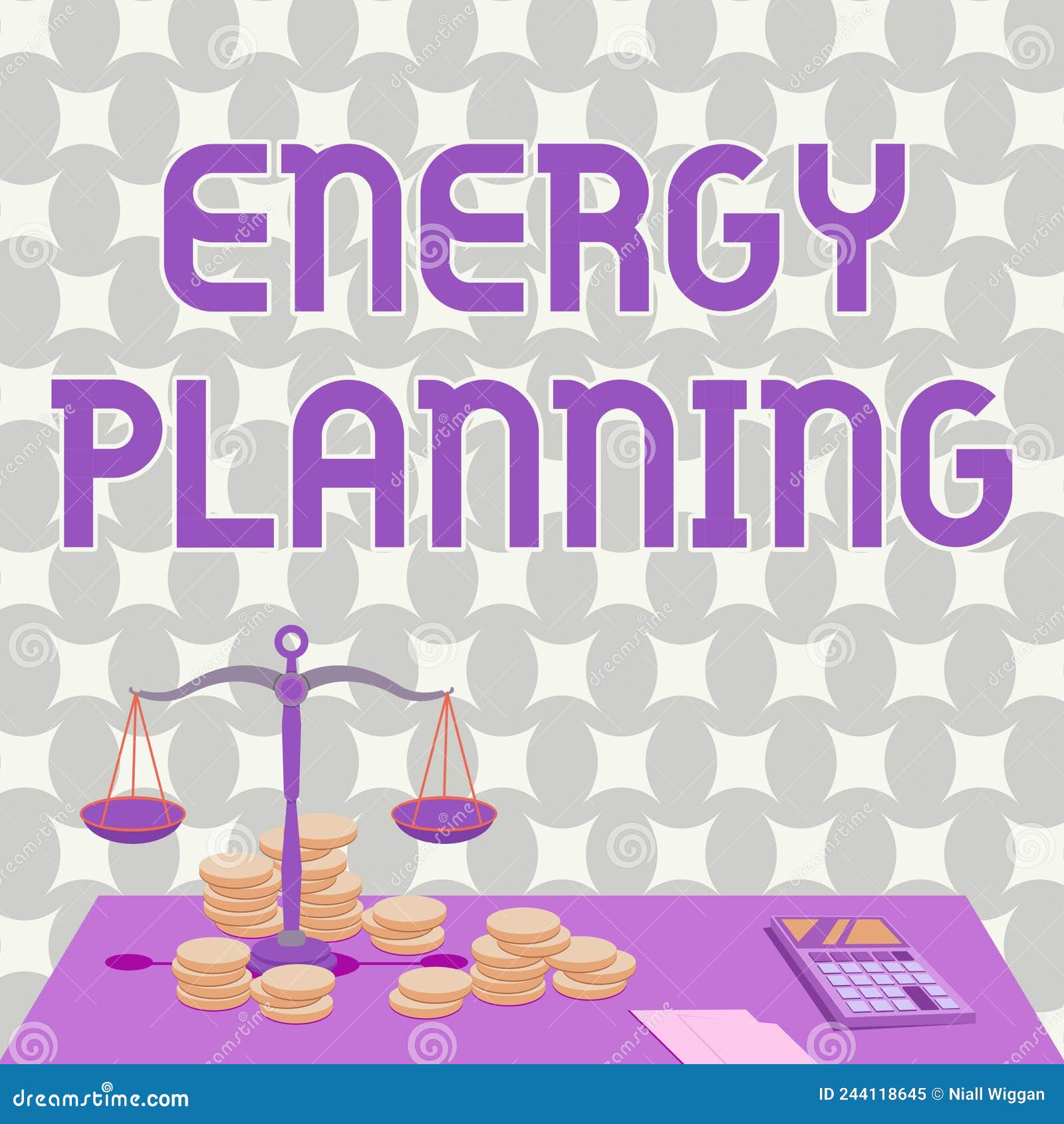 Conceptual Display Energy Planning. Internet Concept Making of a ...