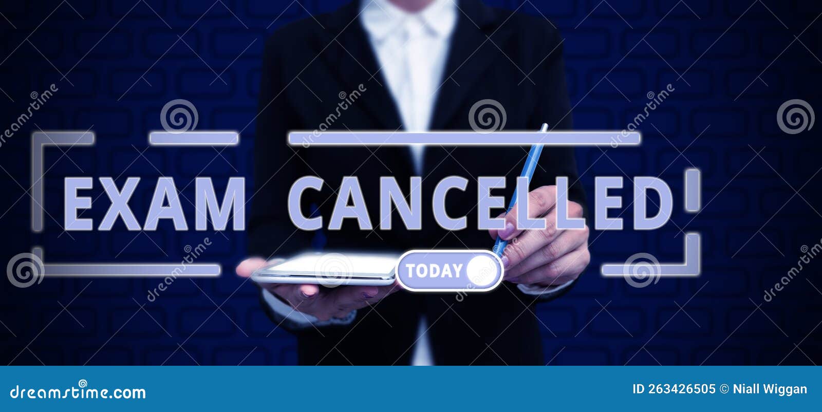 Conceptual Display Exam Cancelled. Business Approach the Precise ...