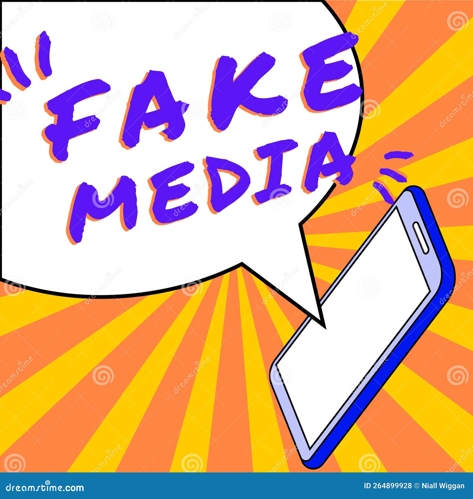 Conceptual Caption Fake Media. Business Overview an Formation Held by ...