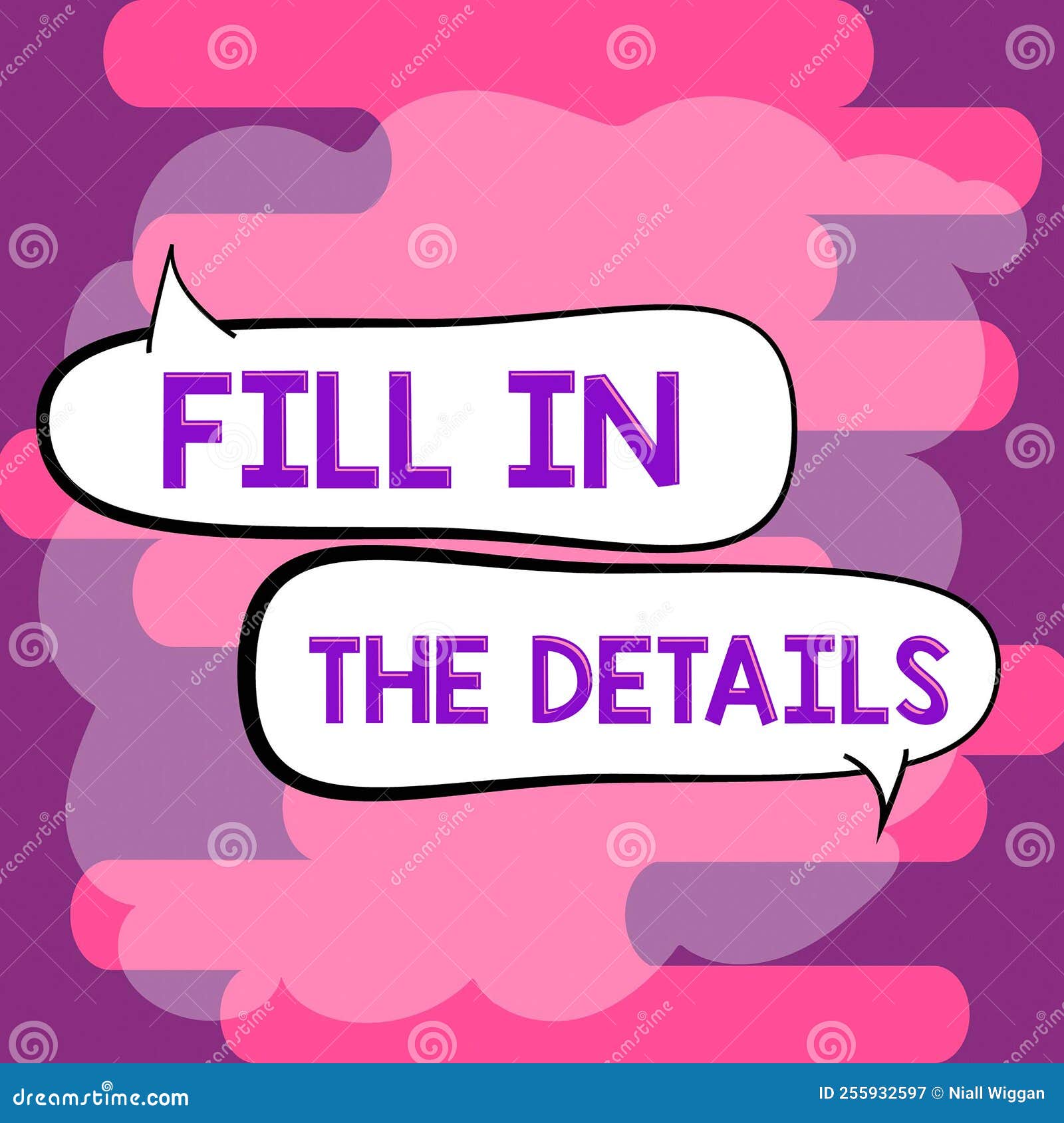 Conceptual Display Fill in the Details. Word Written on Add Information ...