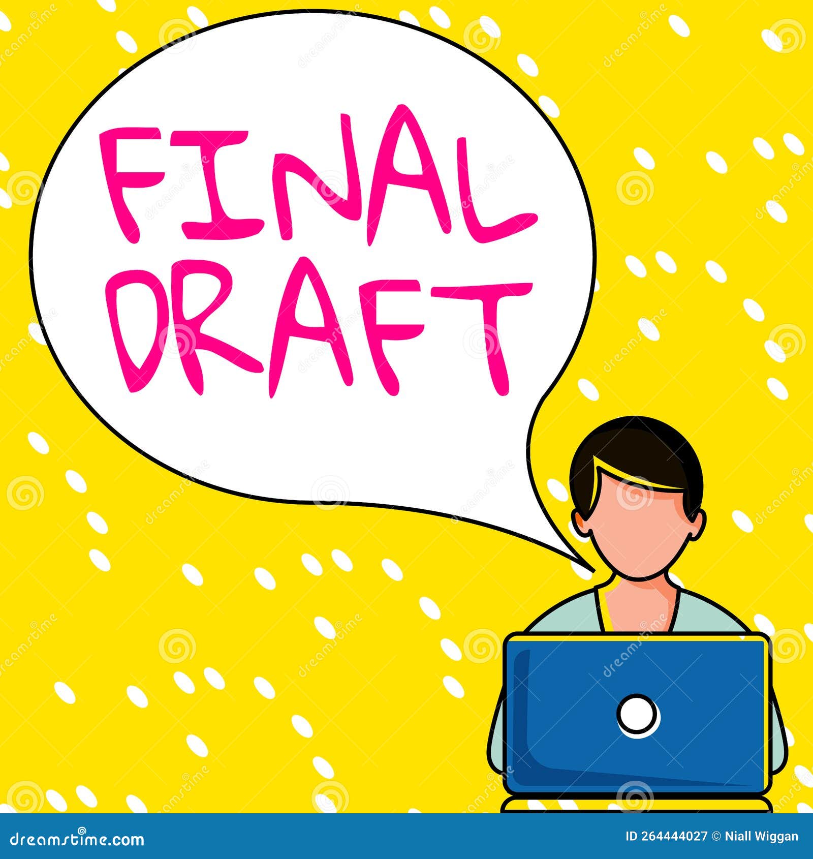 Conceptual Display Final Draft. Word Written on Final Version of ...