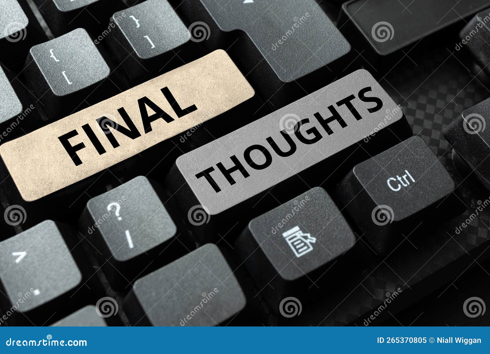 Conceptual Display Final Thoughts. Business Idea Conclusion Last ...