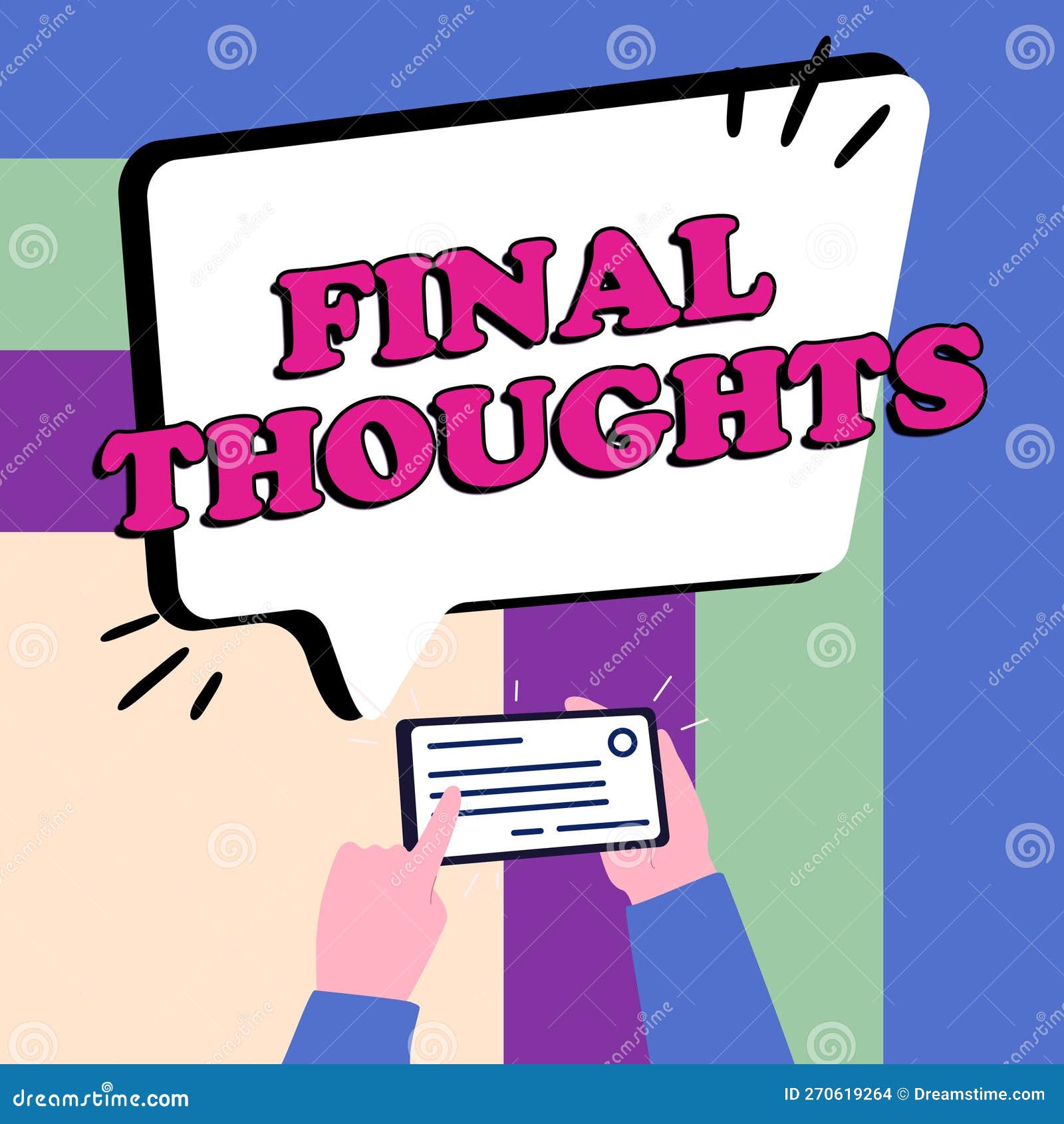 Conceptual Display Final Thoughts. Word For Conclusion Last Analysis ...