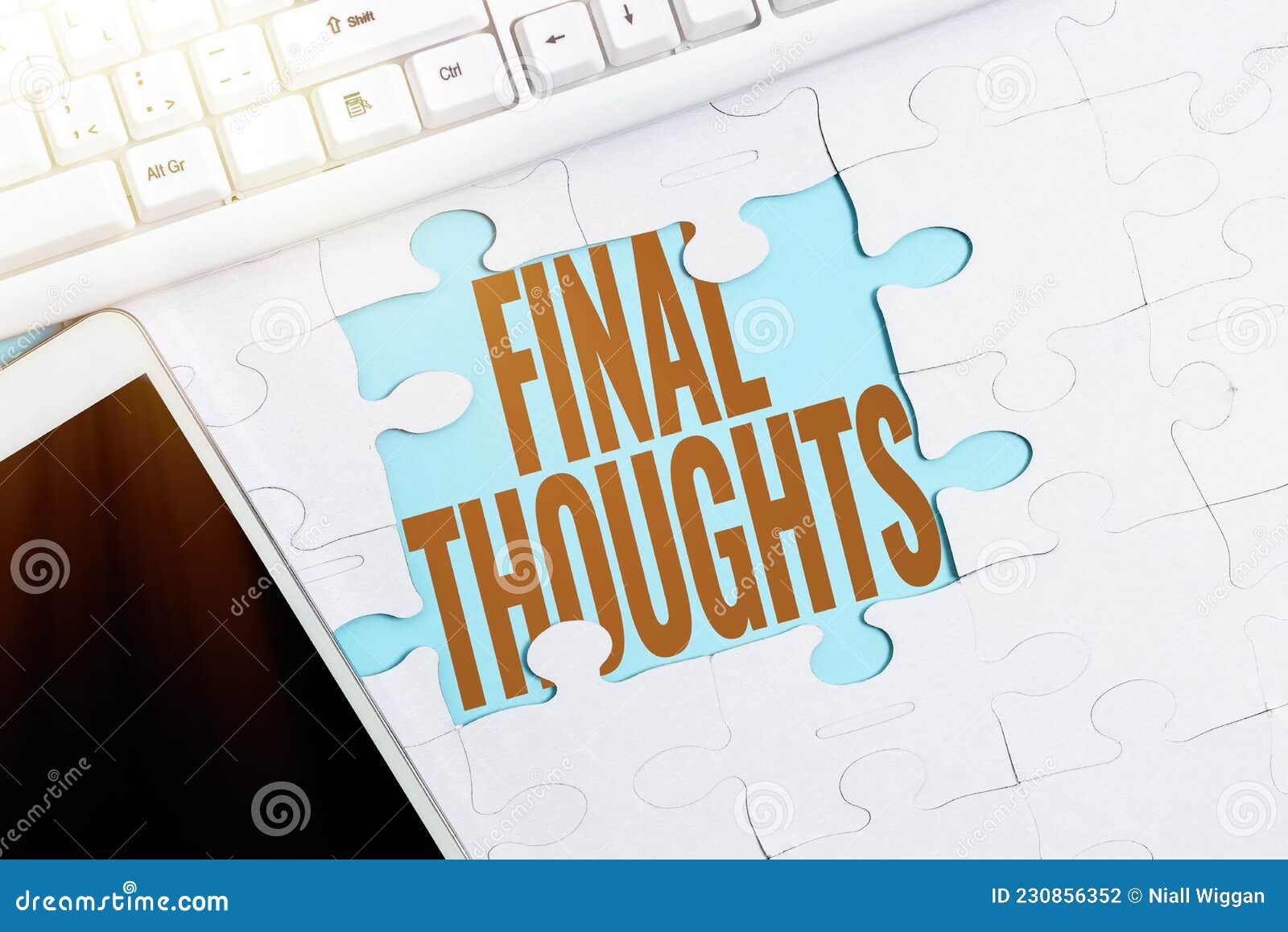 Conceptual Display Final Thoughts. Word Written on Conclusion Last ...