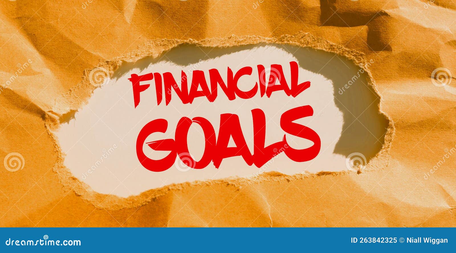 Conceptual Display Financial Goals. Business Approach Targets Usually ...