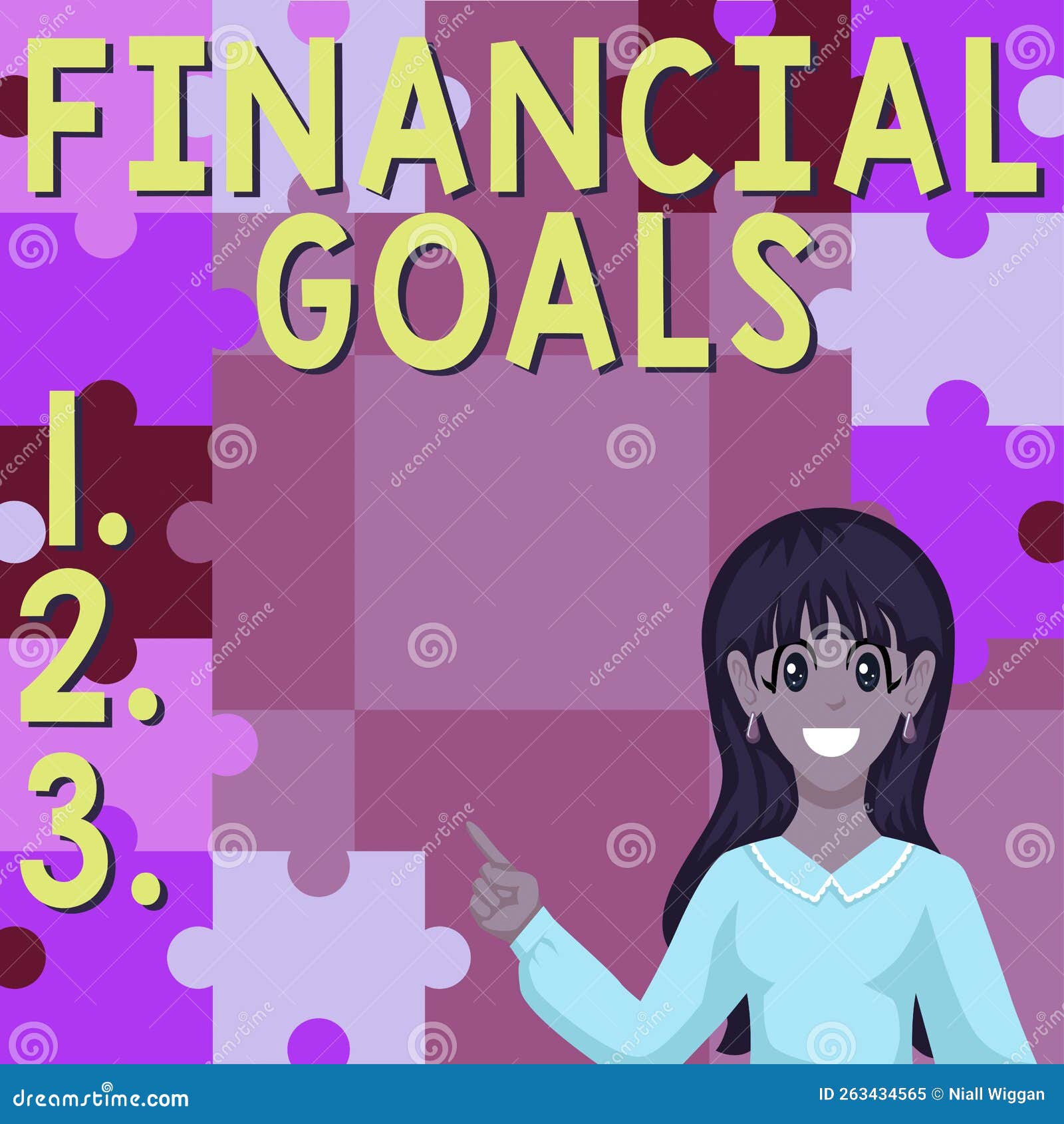 Conceptual Display Financial Goals. Business Concept Targets Usually ...