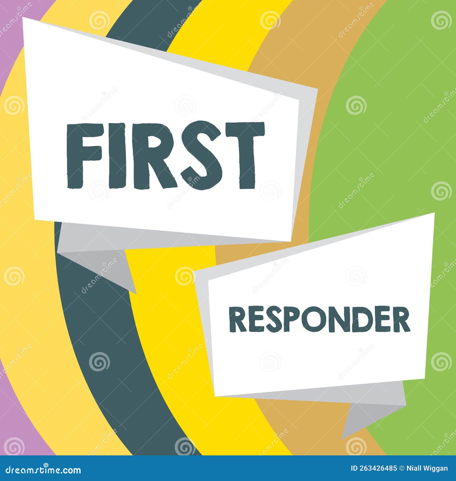 Conceptual Display First Responder. Word Written on a Person Who is ... Conceptual Display First Responder. Word Written on a Person Who is ...