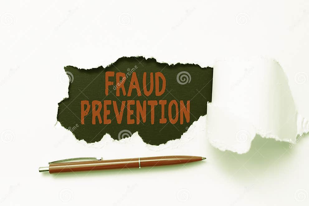 Conceptual Display Fraud Prevention. Business Idea the Act of Stopping ... Conceptual Display Fraud Prevention. Business Idea the Act of Stopping ...