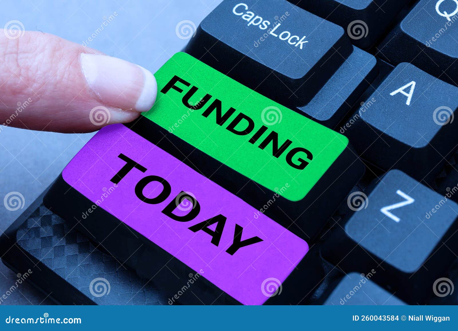 Sign Displaying Funding. Concept Meaning the Process of Growing ...