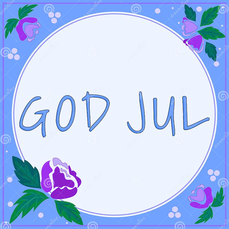 Conceptual Display God Jul. Word Written on Merry Christmas Greeting ... Conceptual Display God Jul. Word Written on Merry Christmas Greeting ...