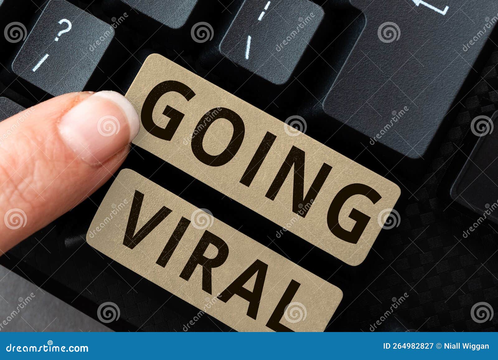 Conceptual Display Going Viral. Internet Concept Image Video or Link ...