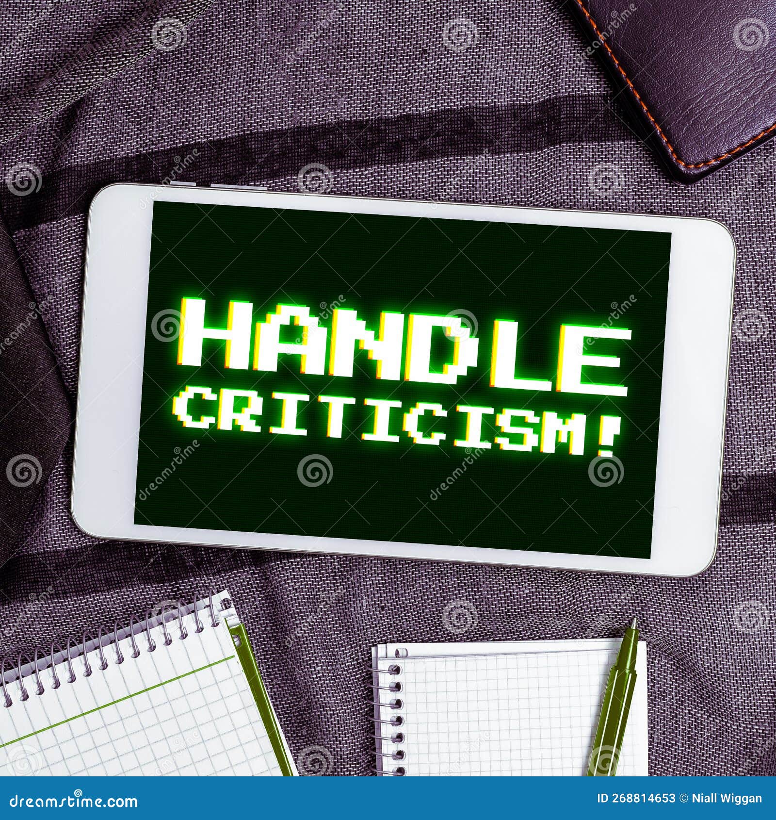 Conceptual Display Handle Criticism. Internet Concept Process of ...