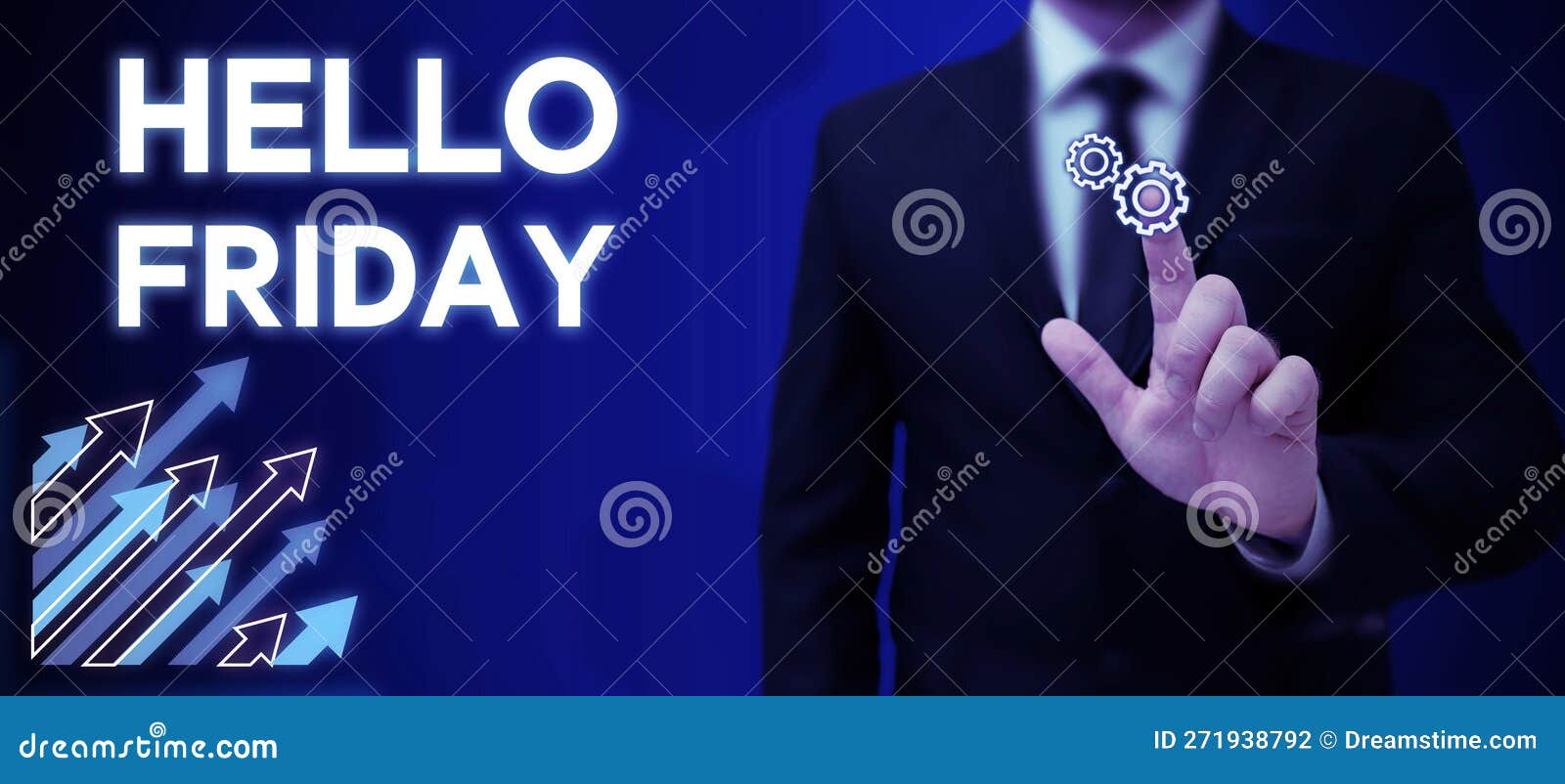 Conceptual Display Hello Friday. Concept Meaning Greetings on Fridays ...