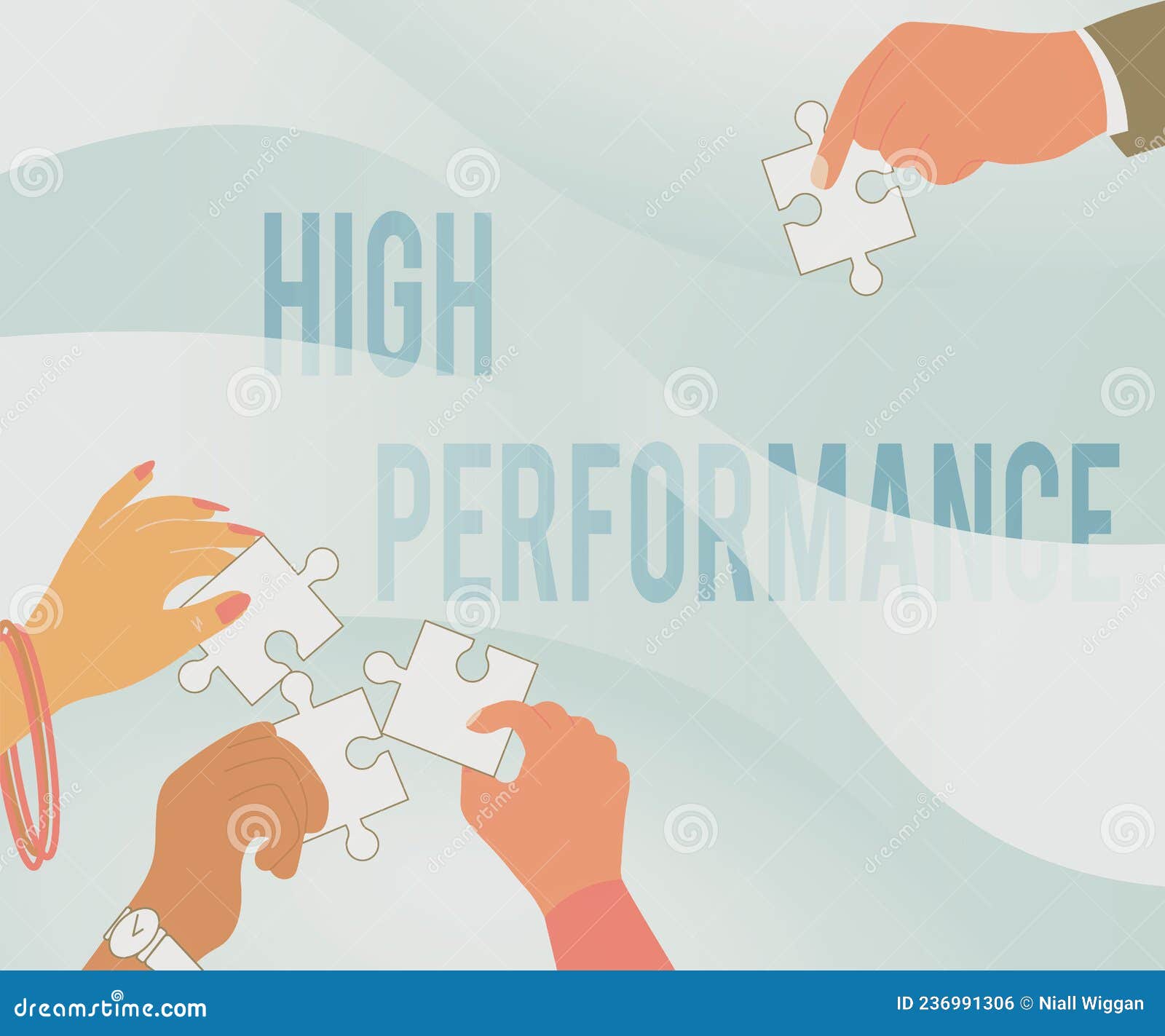 Text Showing Inspiration High Performance. Concept Meaning Organization ...