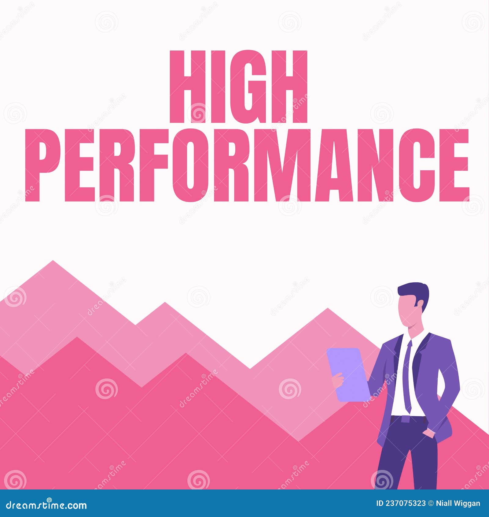 Writing Displaying Text High Performance. Internet Concept Organization ...