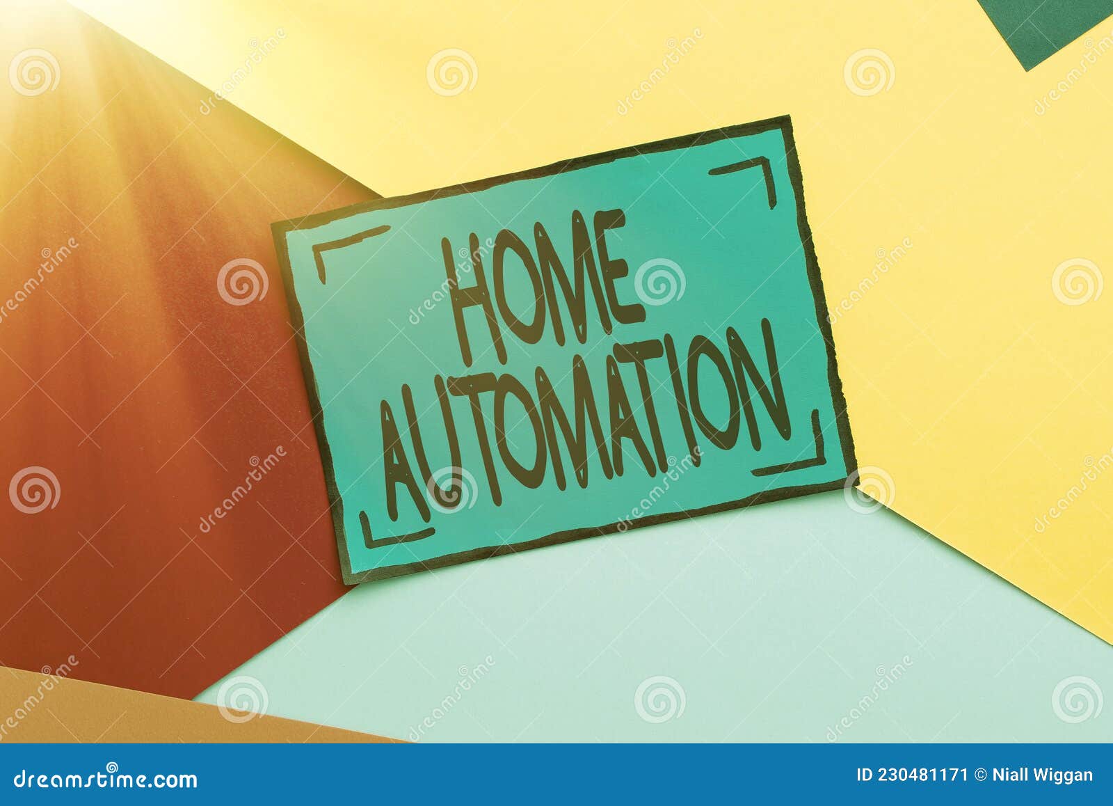 Conceptual Display Home Automation. Word for Home Solution that Enables ...