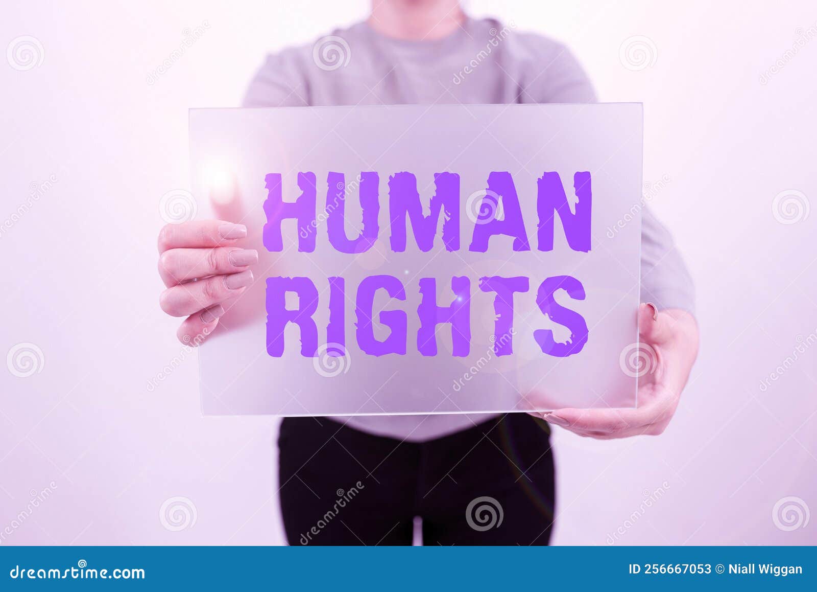 Conceptual Display Human Rights Word For Moral Principles Standards