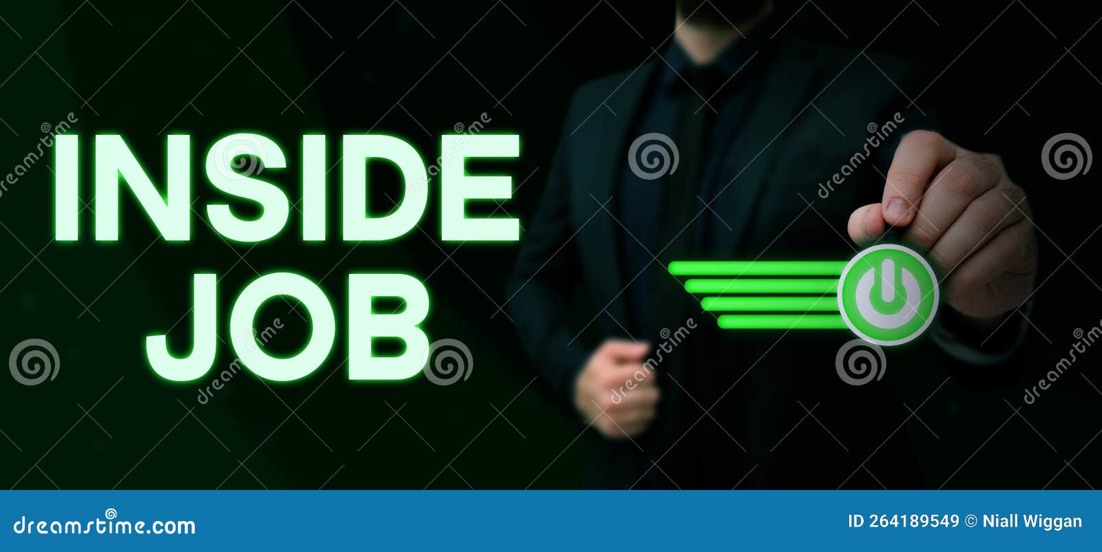 Conceptual Display Inside Job. Business Showcase Done with the Help of ...