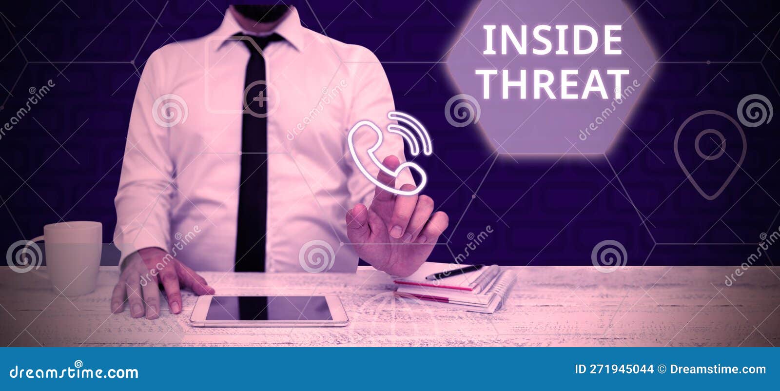 Conceptual Display Inside Threat. Word Written on Information that only ... Conceptual Display Inside Threat. Word Written on Information that only ...