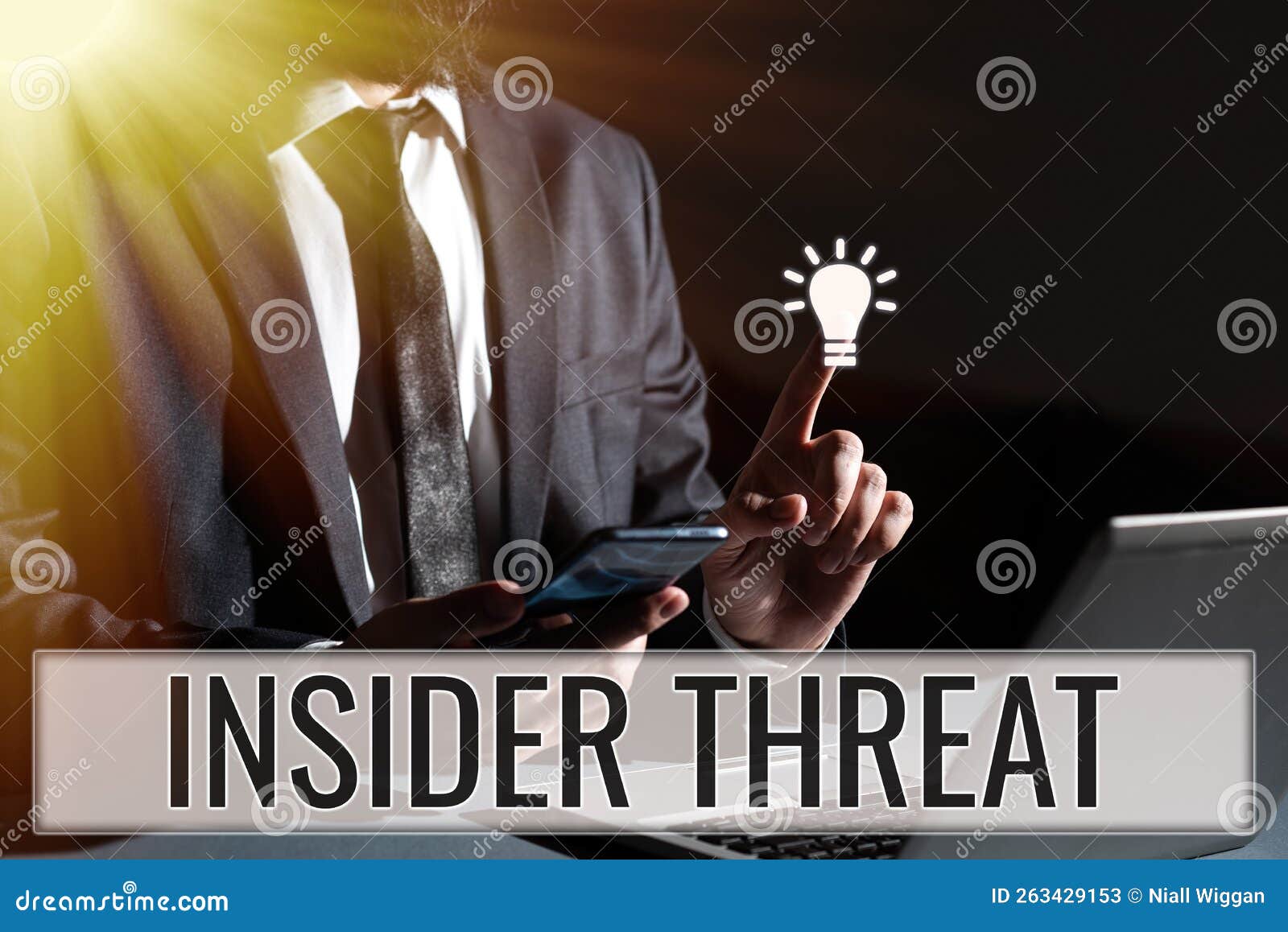 Conceptual Display Insider Threat. Internet Concept Security Threat ...