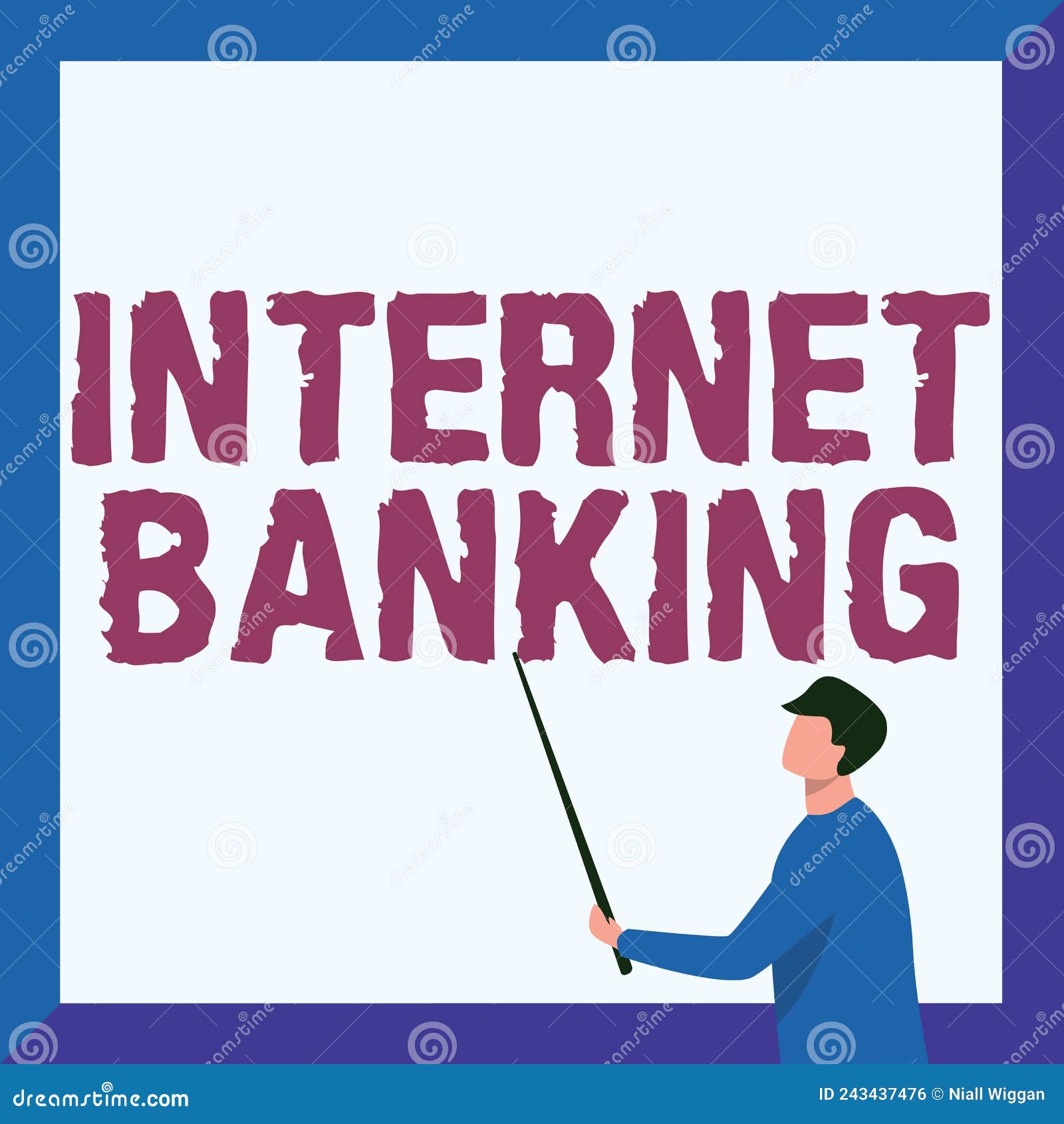 Conceptual Display Internet Banking. Word Written on Banking Method ...
