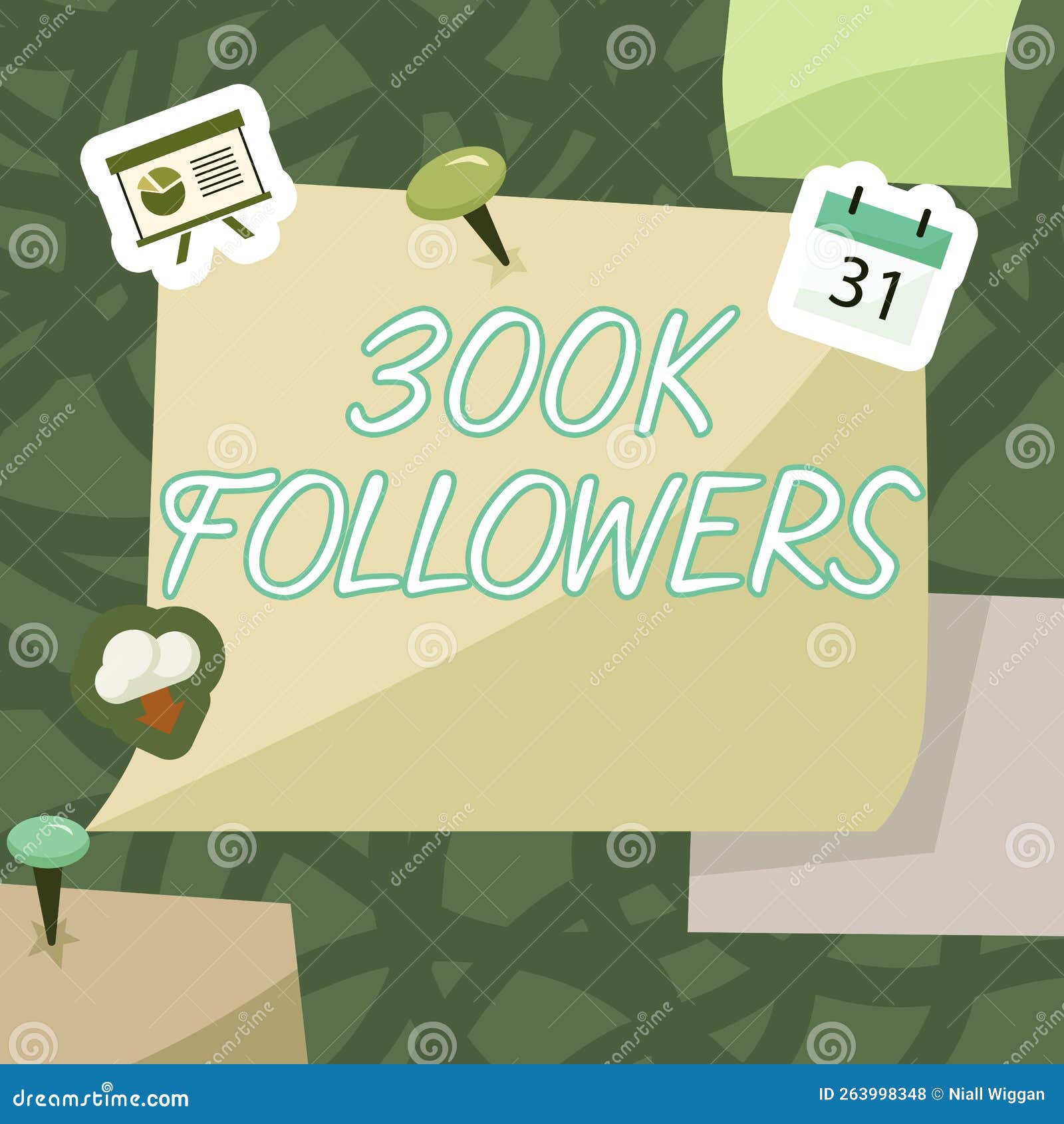 Conceptual Display 300K Followers. Business Concept Number of ... Conceptual Display 300K Followers. Business Concept Number of ...