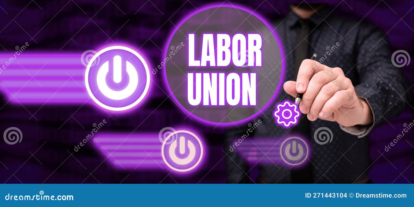Conceptual Display Labor Union. Concept Meaning Rules Relating To ...