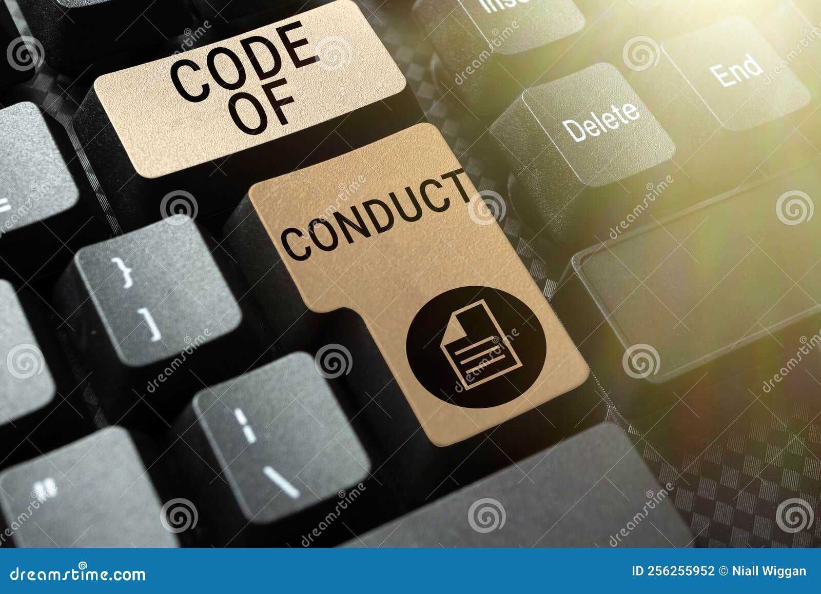 Conceptual Display Lead by Example. Business Approach Ethics Rules ...