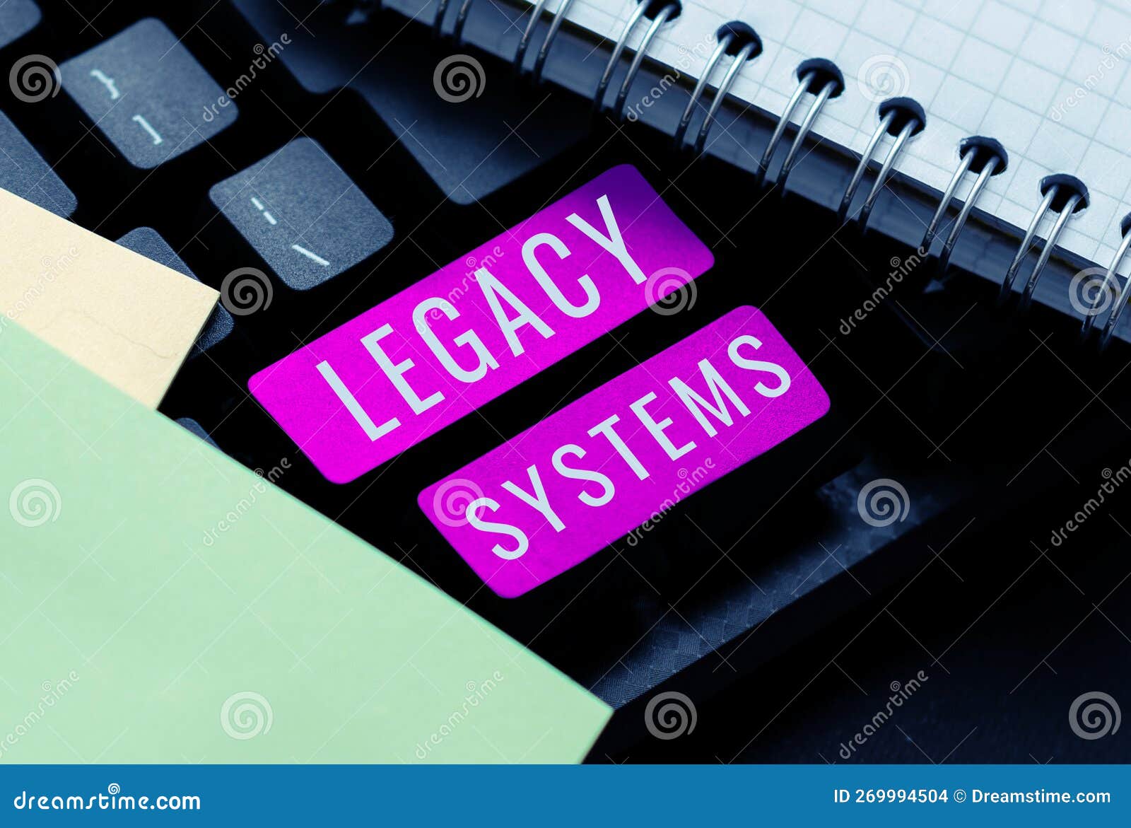 Text Showing Inspiration Legacy Systems. Concept Meaning Old Method ...