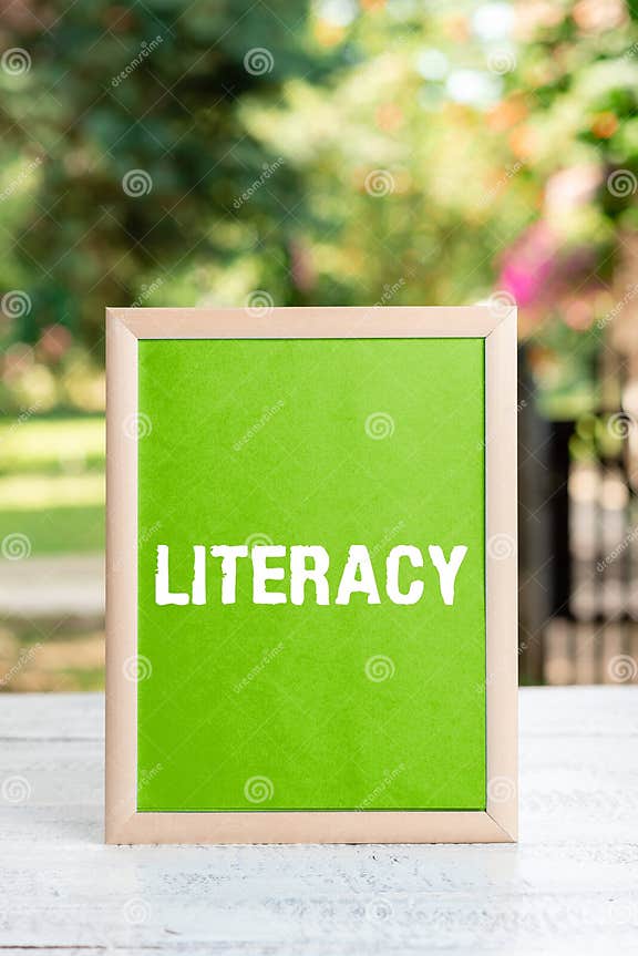 Conceptual Display Literacy. Conceptual Photo Ability To Read and Write ...