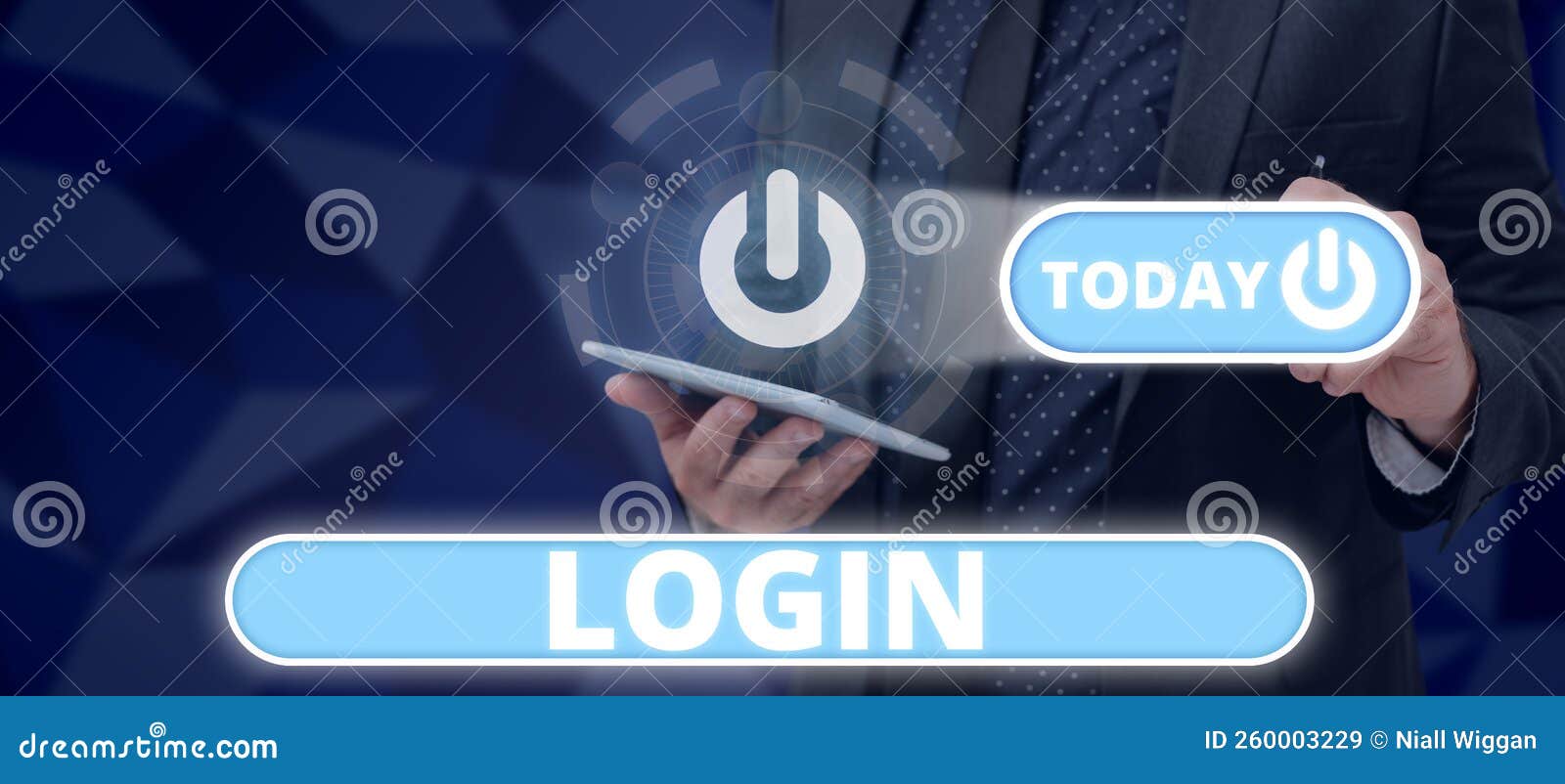 Conceptual Caption Login. Internet Concept Process by Which an ...