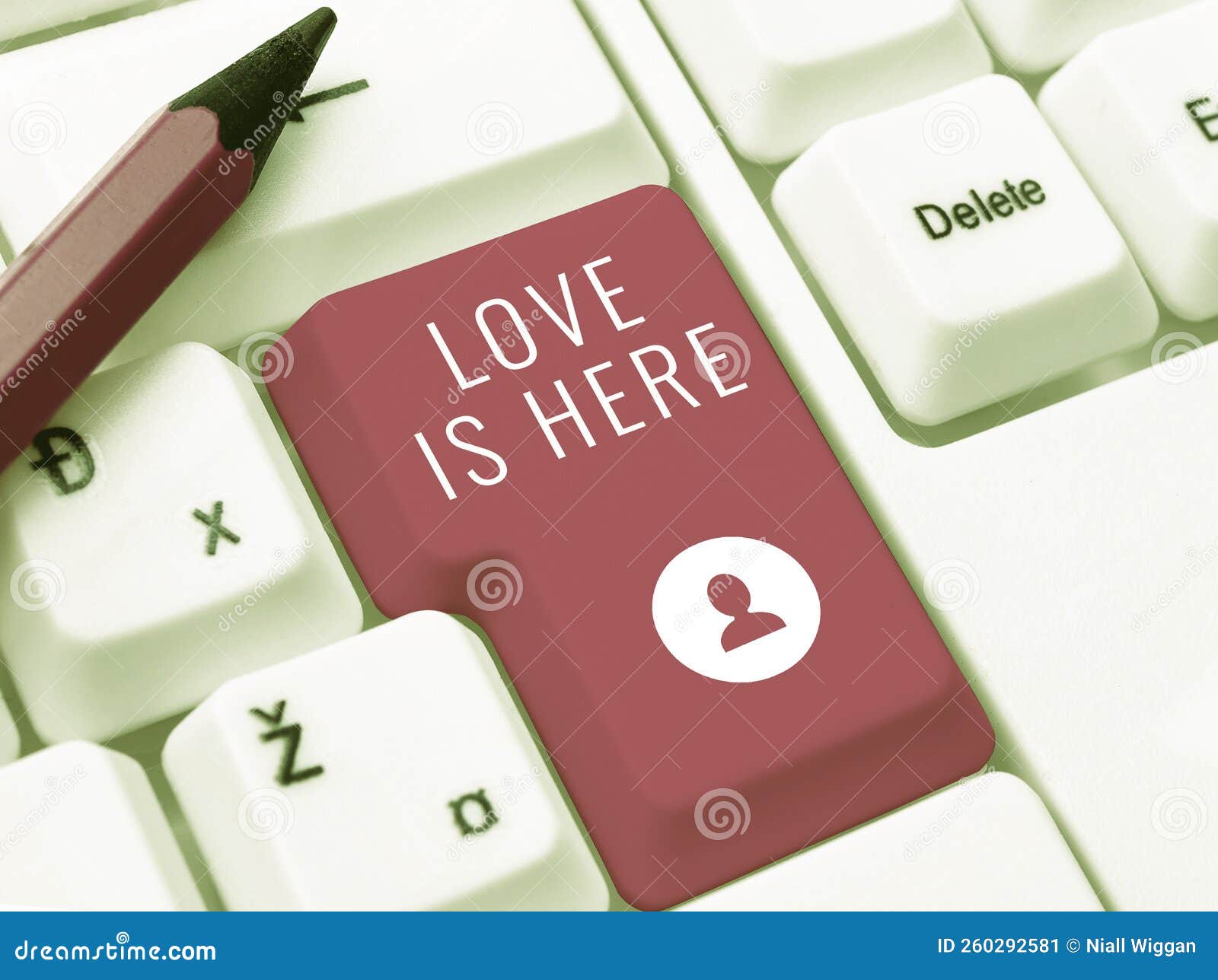 Conceptual Display Love is Here. Word Written on Slow Progress Road To ...