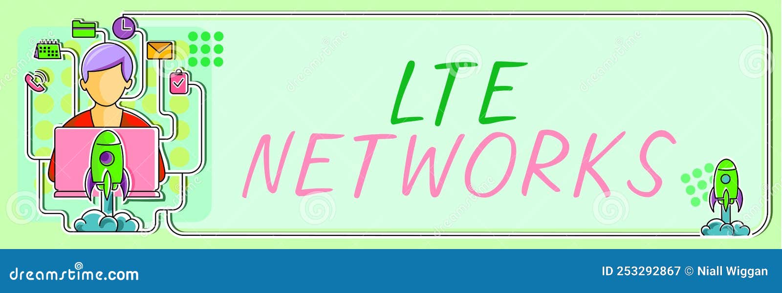 Conceptual Display Lte Networks. Internet Concept Fastest Network ...