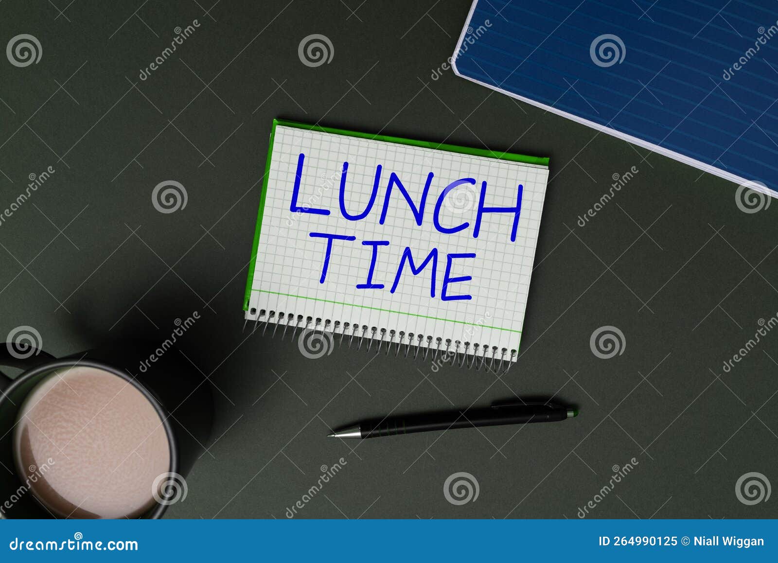 Conceptual Display Lunch Time. Conceptual Photo Meal in the Middle of ...