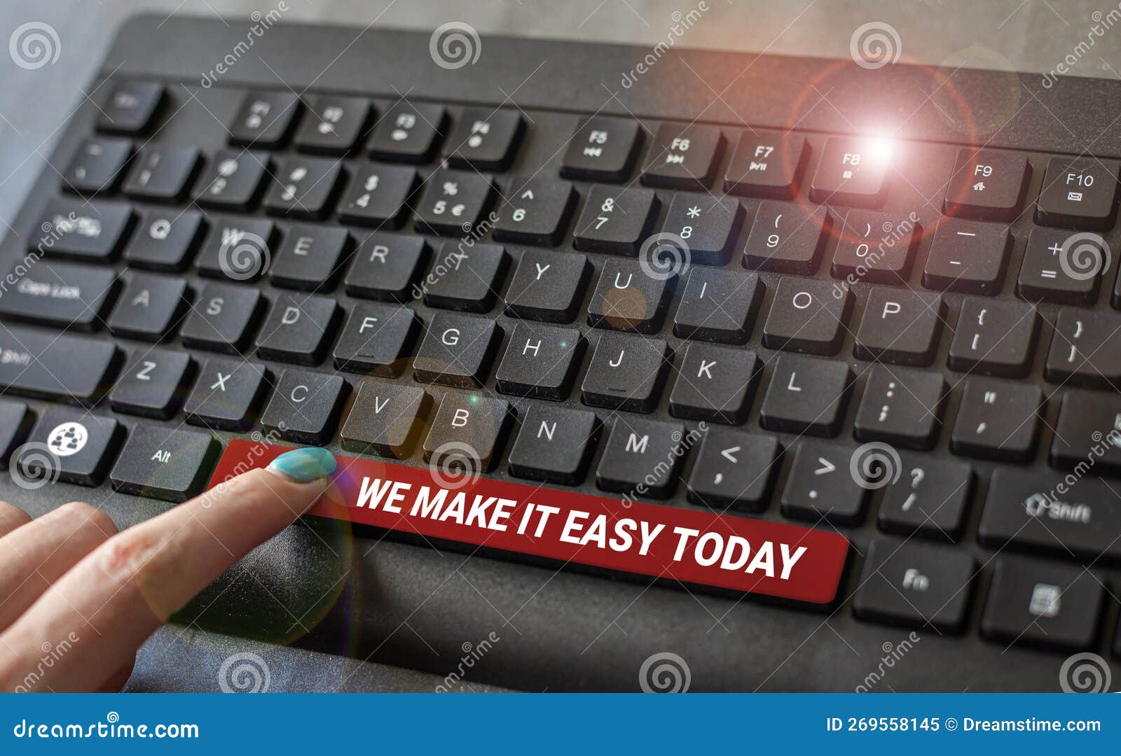 Handwriting Text we Make it Easy Today. Business Concept Offering ...