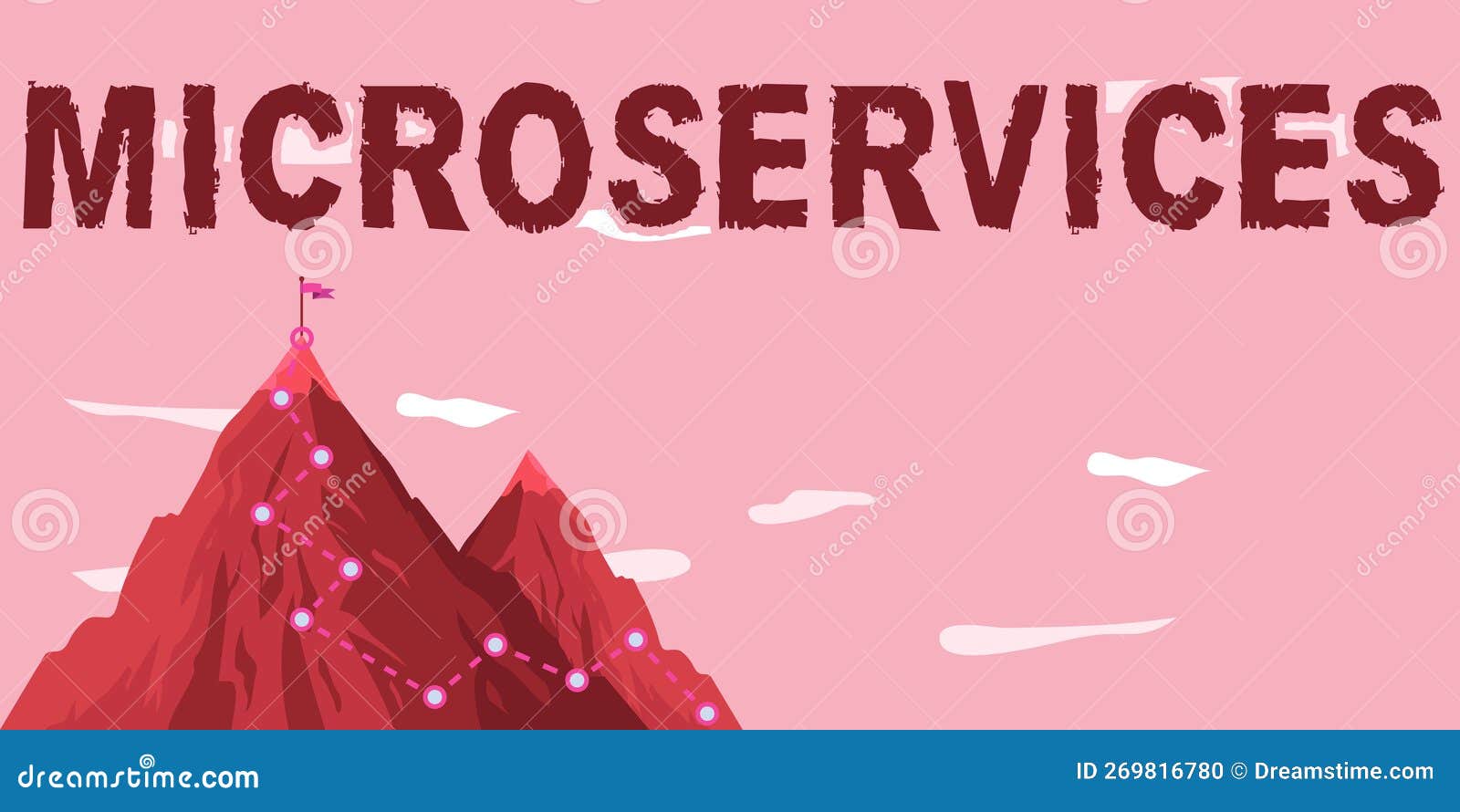 Business Microservices And Process Automation Vector Concept. Symbol Of ...